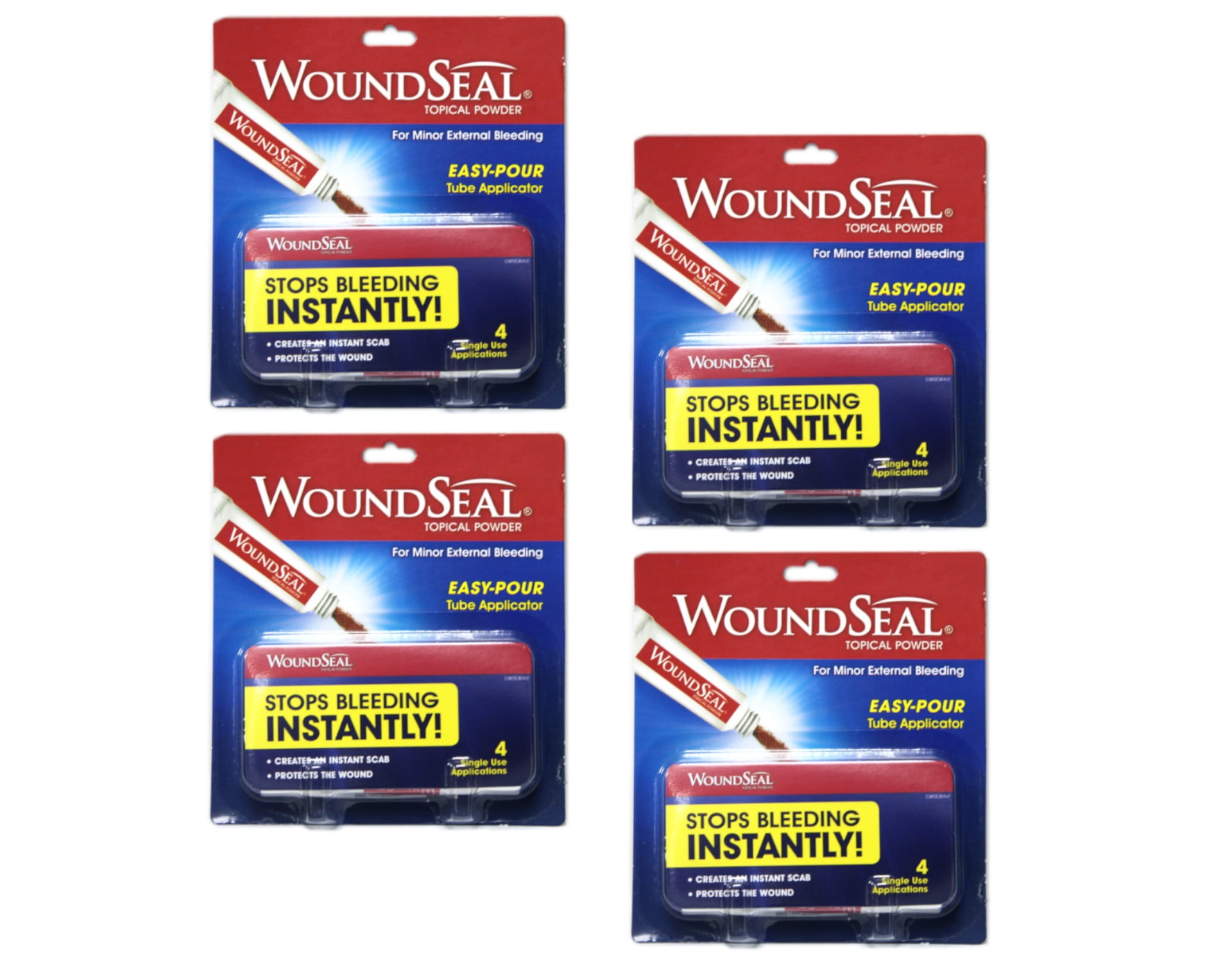 WoundSeal Powder 4 Each (Pack of 4) - Wound Care First Aid for Cuts ...