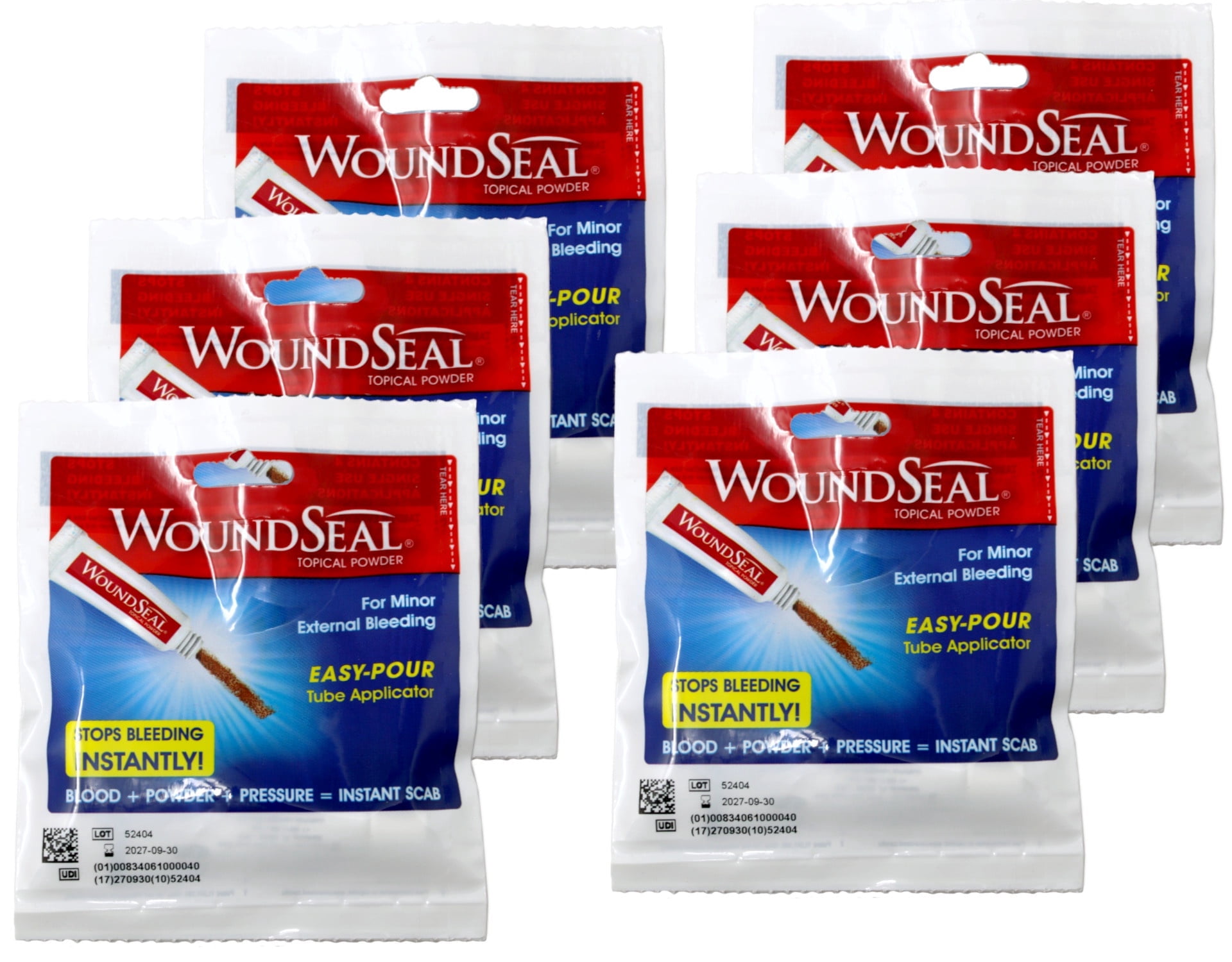 WoundSeal Topical Powder for Minor External Bleeding, Stops Bleeding ...