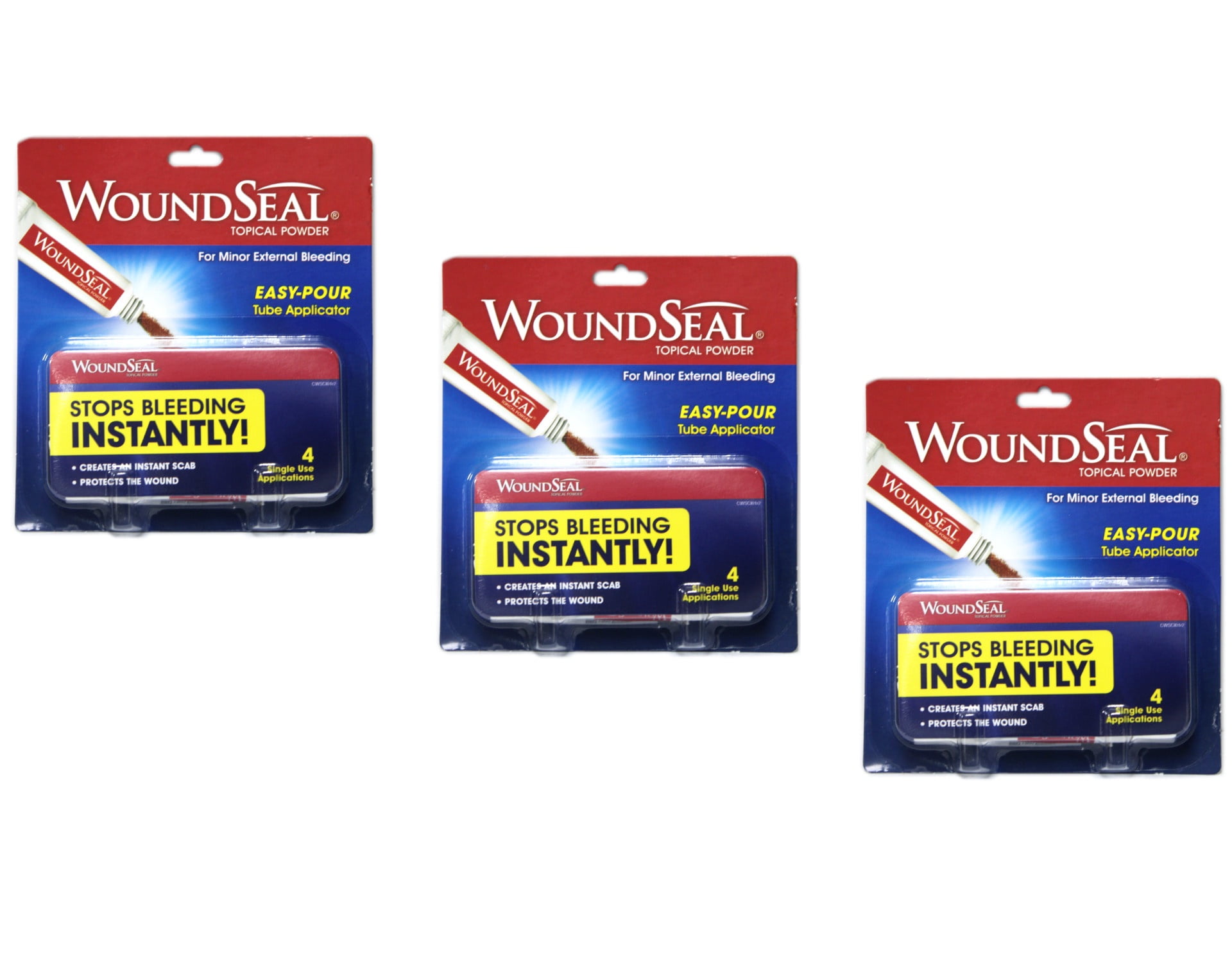 WoundSeal Powder 4 Each (Pack of 3) - Wound Care First Aid for Cuts ...