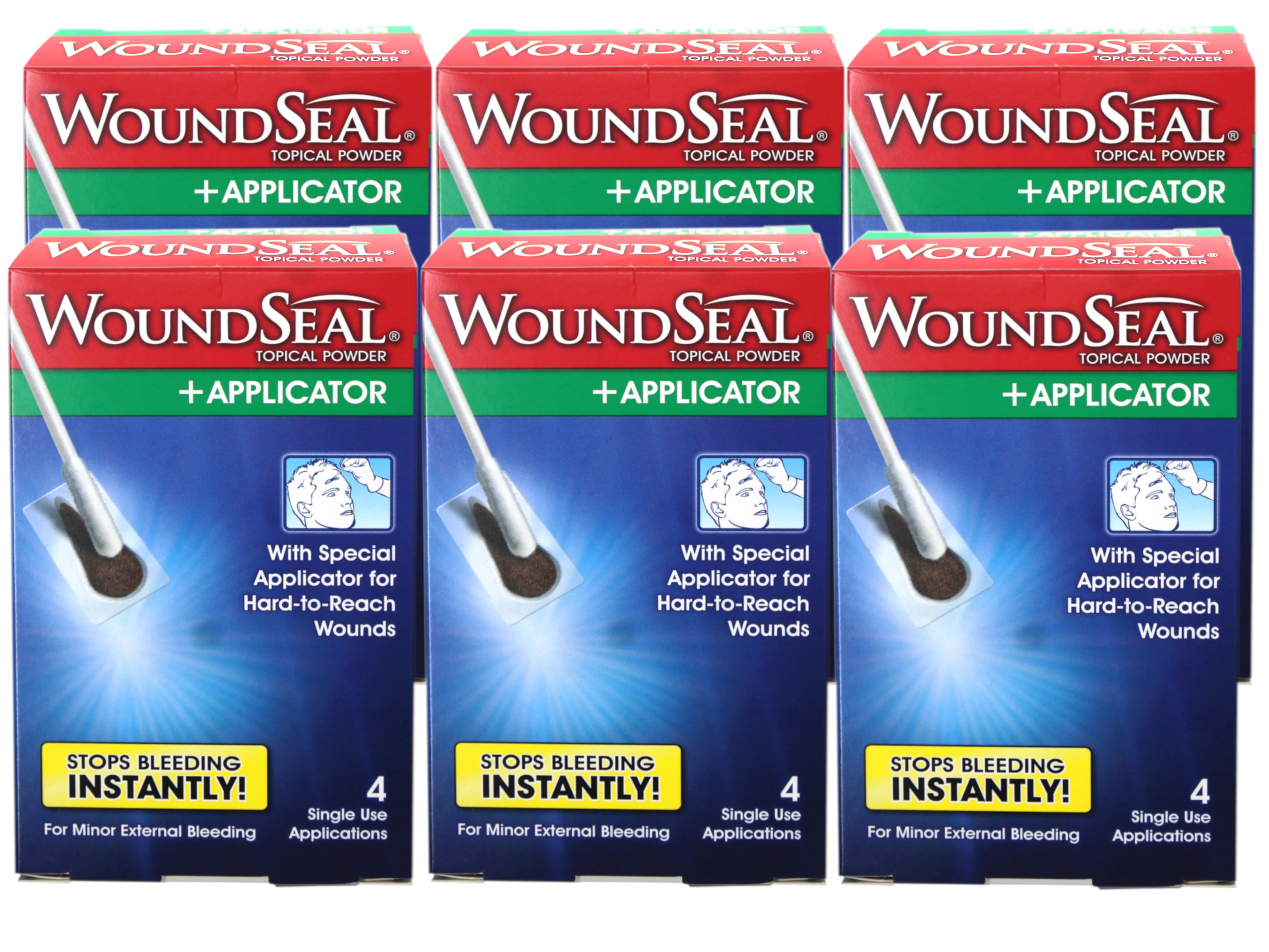WoundSeal Topical Powder + Applicator for Minor External Bleeding, 4 ...