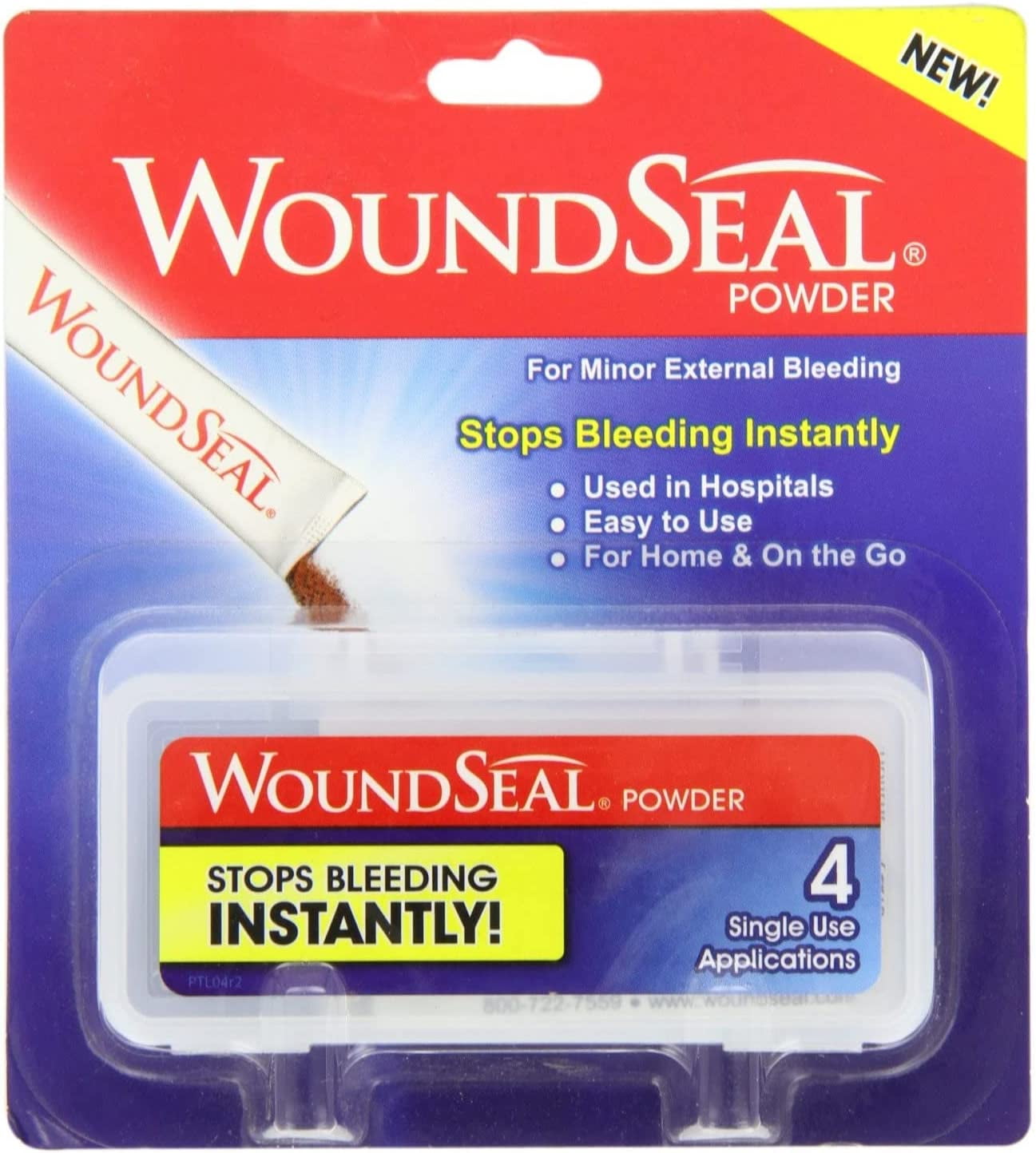 WoundSeal Topical Powder Wound Care First Aid for Cuts, Scrapes and ...
