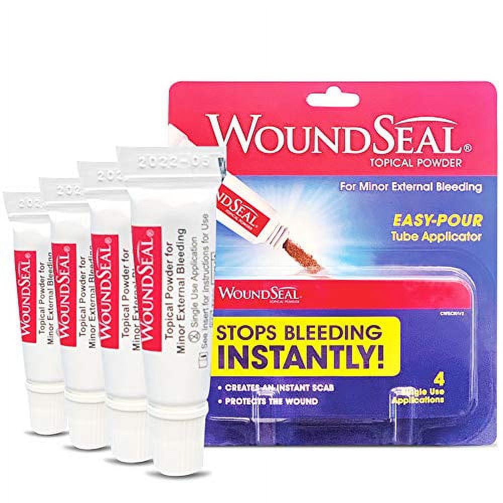 WoundSeal Topical Powder Wound Care First Cuts, Scrapes Abrasions ...