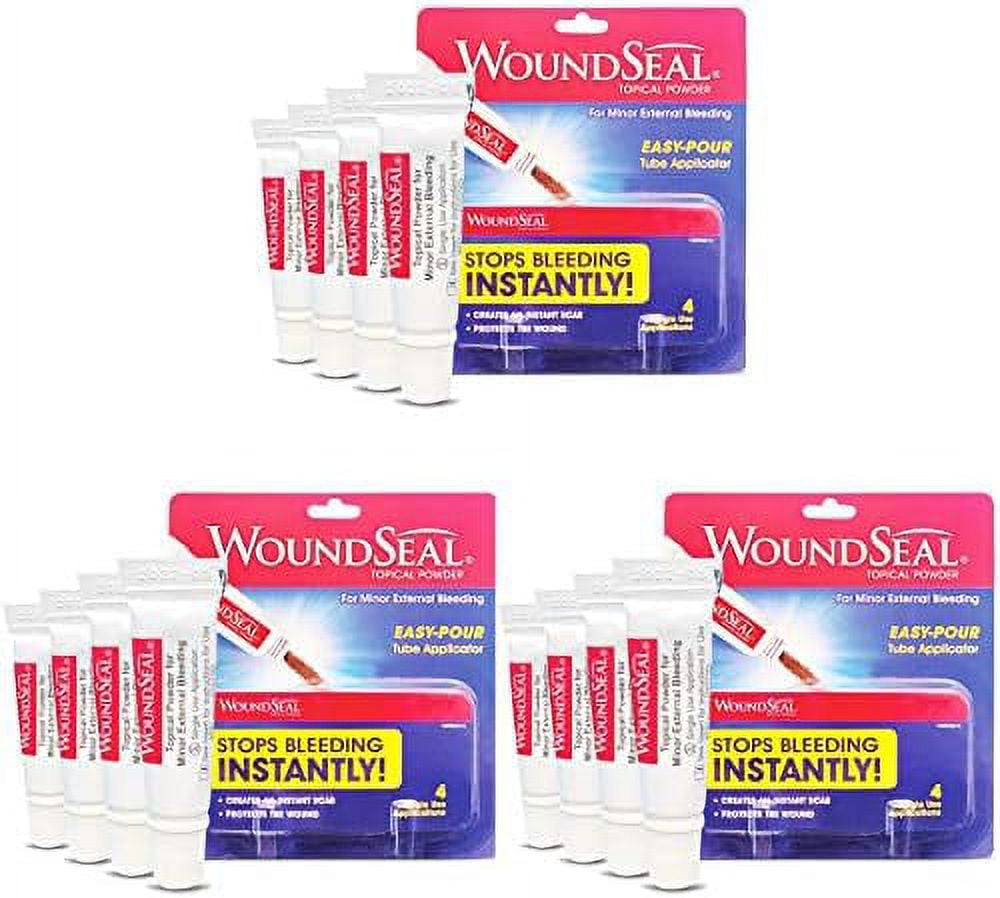 Woundseal Medical Wound Seal Powder - Stops Bleeding Instantly, Safe ...