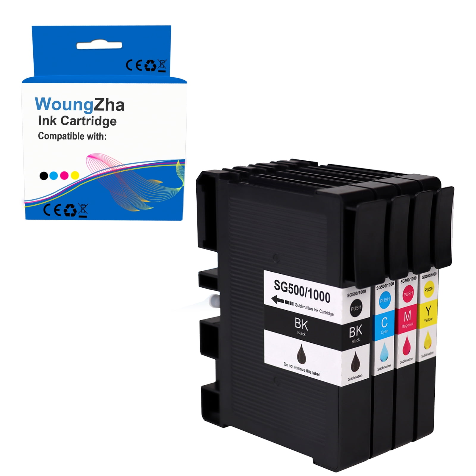 WoungZha SG500 SG1000 Sublimation Ink Cartridges Upgraded Firmware Use ...