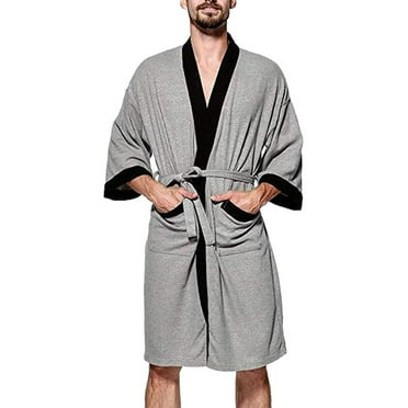 Hanes Lightweight Woven Broadcloth Robe (Men) - Walmart.com
