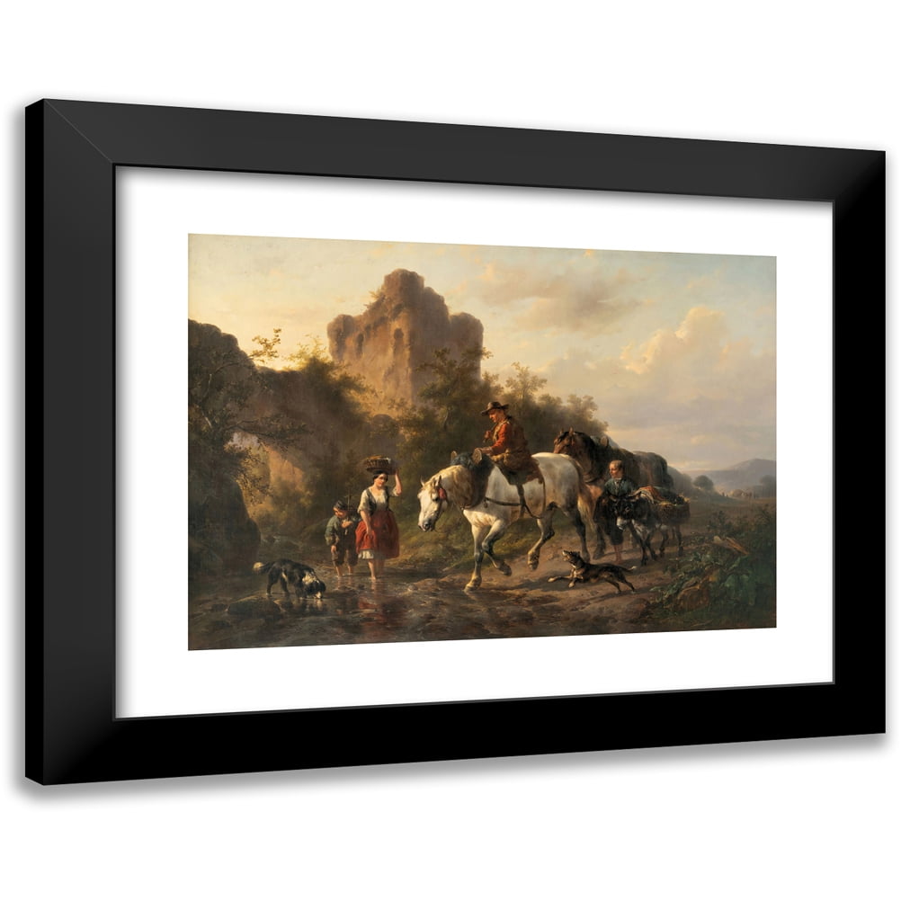 Wouterus Verschuur 24x18 Black Modern Framed Museum Art Print Titled ...