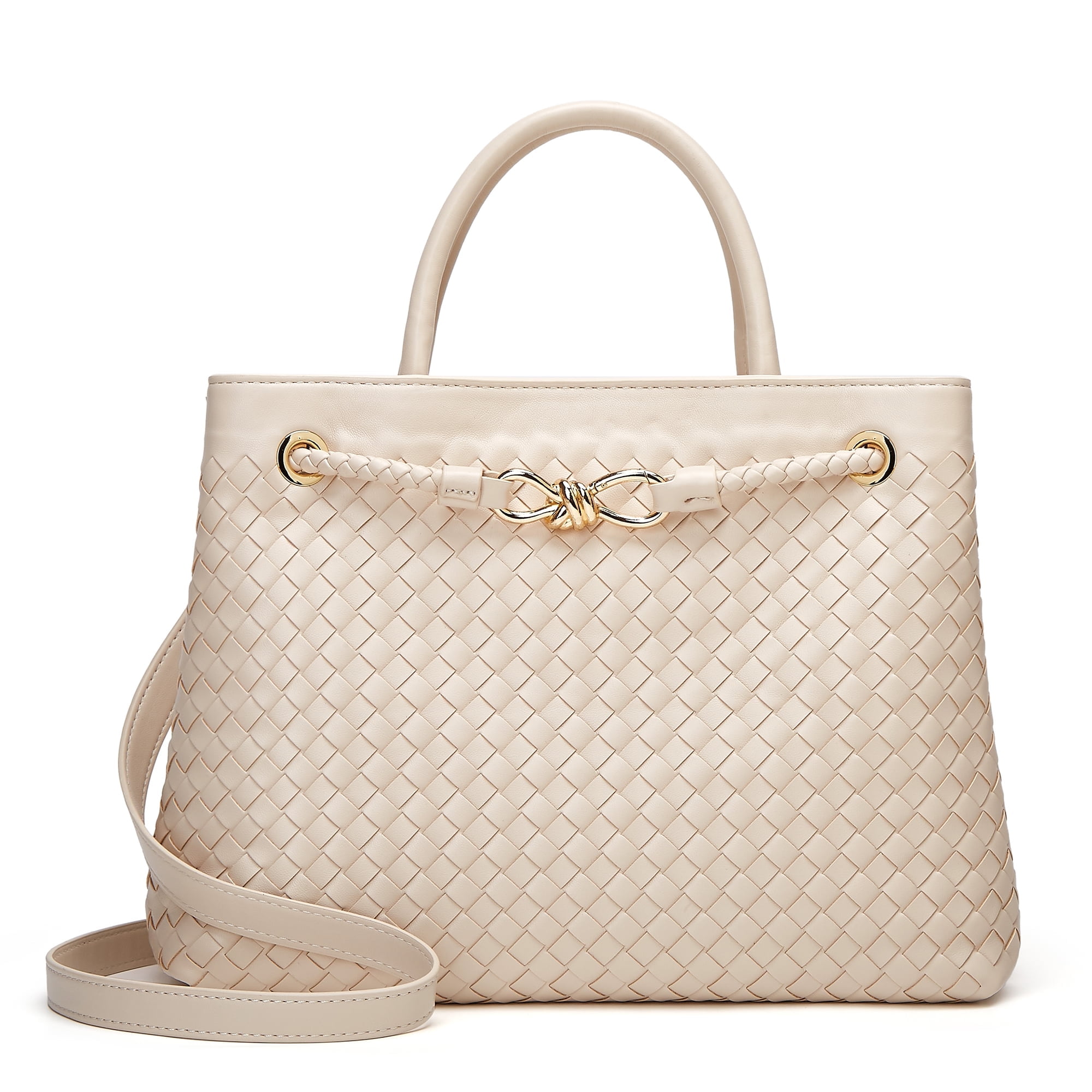 Woven Bag for Women Shoulder Purse: Vegan Leather Handbag - Handmade ...