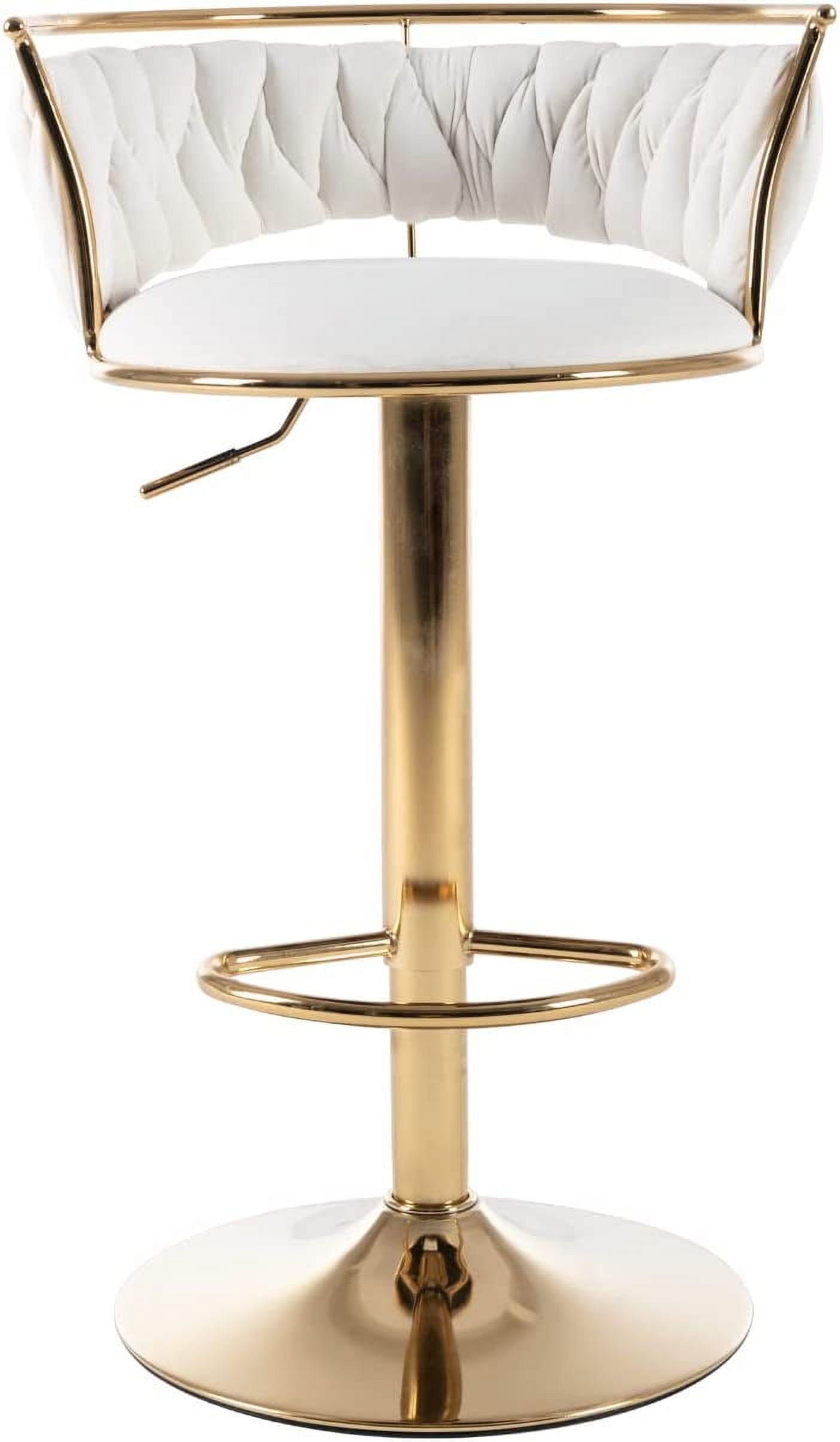 Woven Bar Stools Set of 3 Adjustable Counter Height Bar Stools with ...