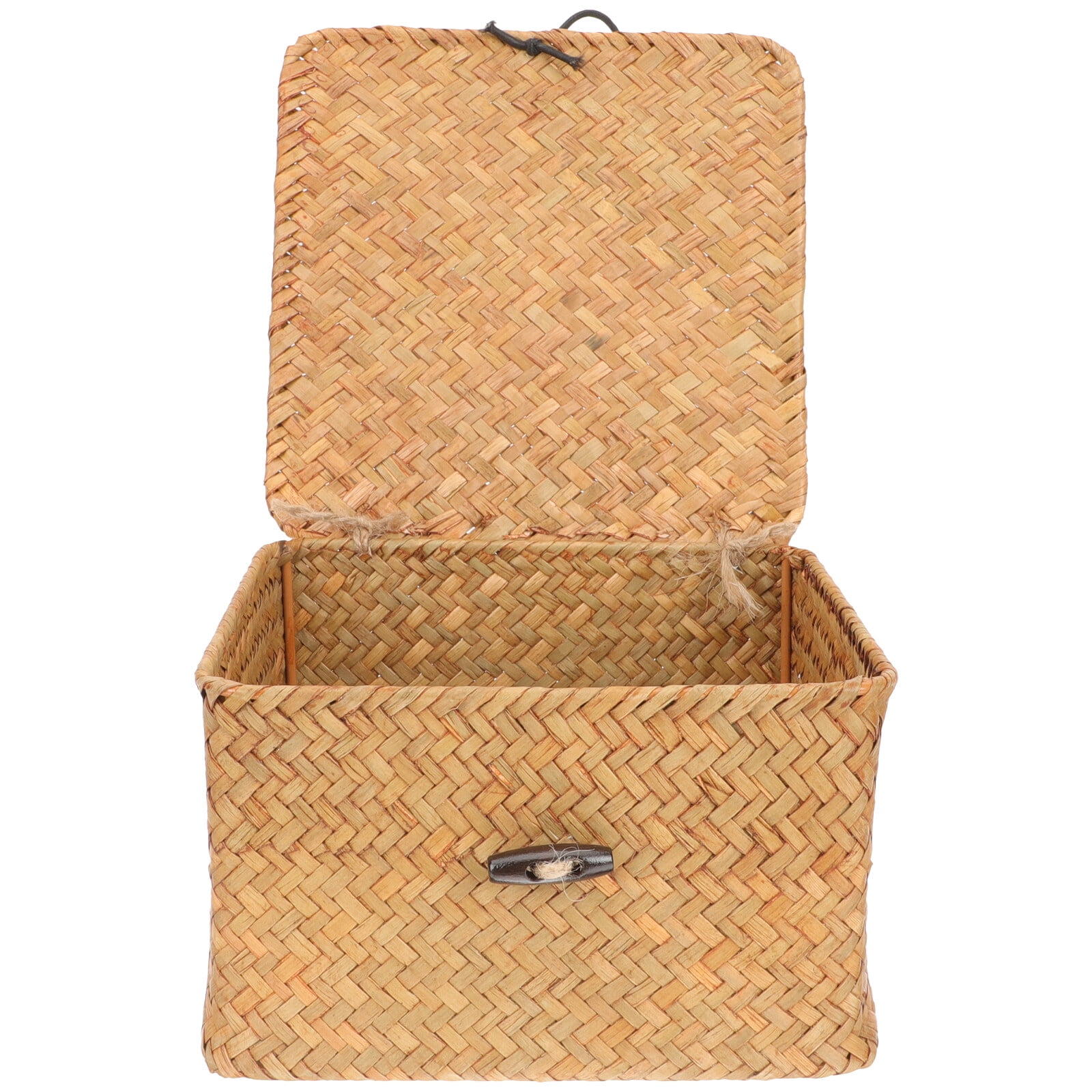 Woven Basket with Lid Laundry Room Storage Elegant Box - Walmart.com