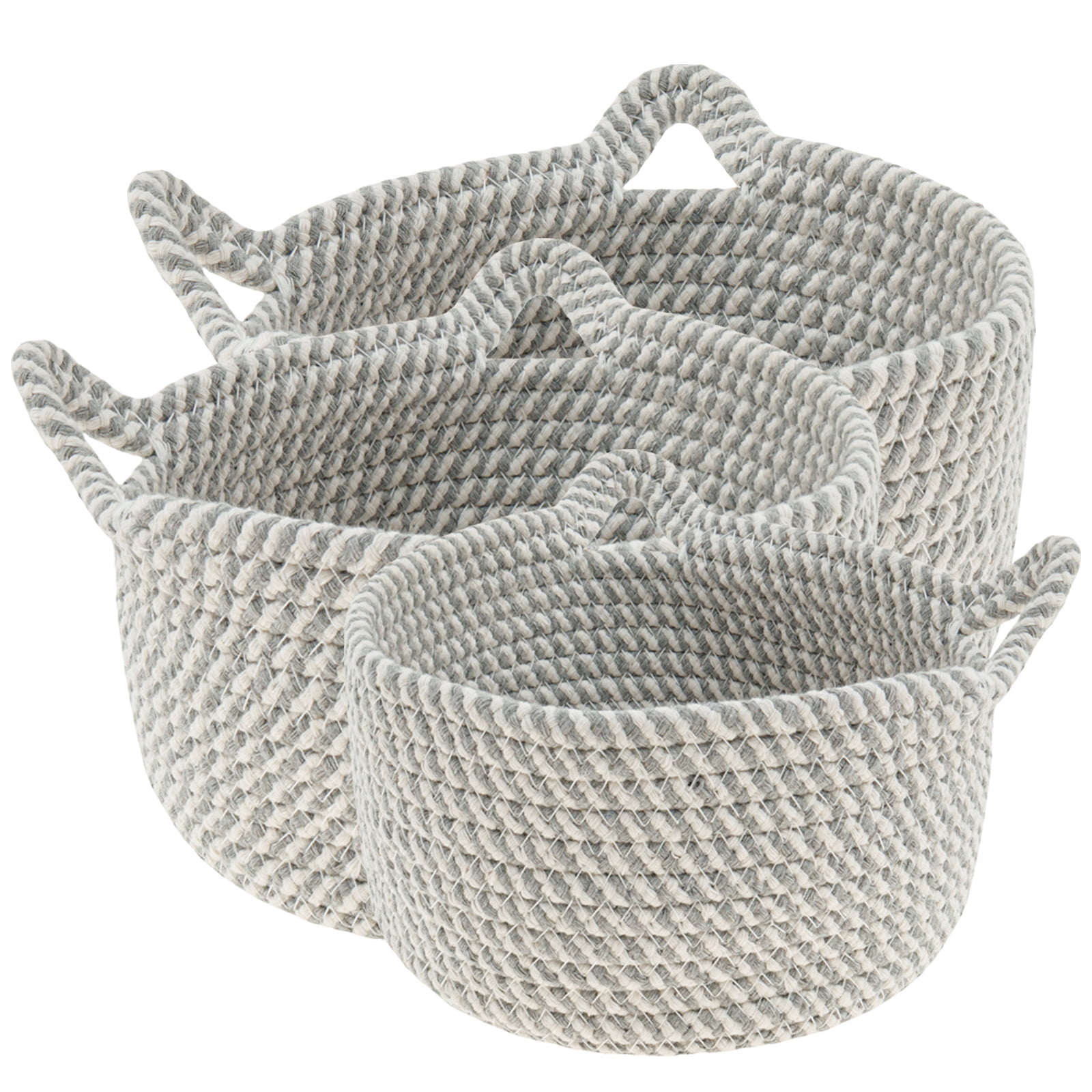 Woven Baskets for Storage Cute Cotton Rope Basket Decorative Woven ...