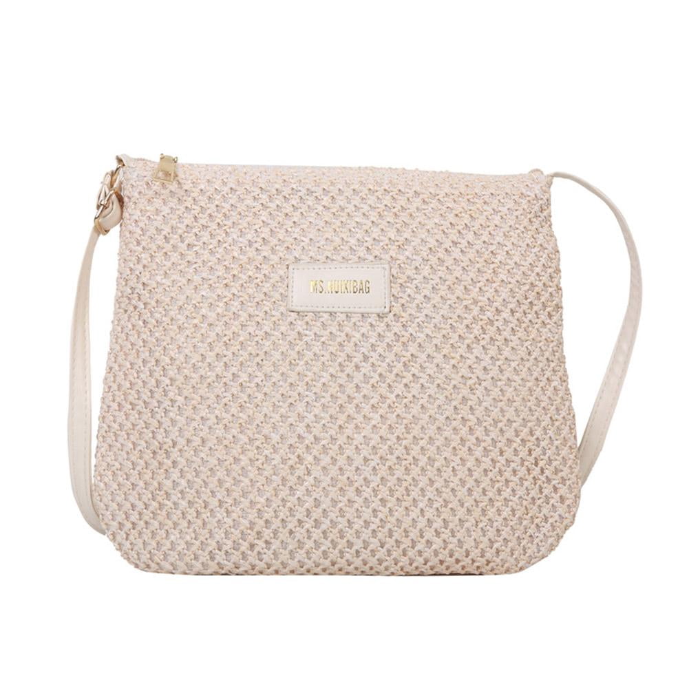 Woven Beach Handbag for Women, Summer Fashion Purse, Crossbody Shoulder ...