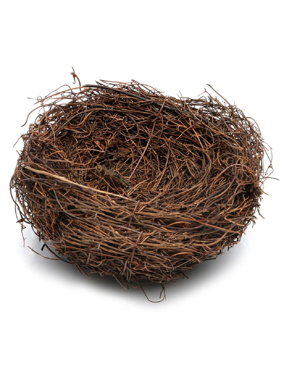 Woven Bird House Breathable Cozy Nest Outside Rattan Bird Hut for Small ...