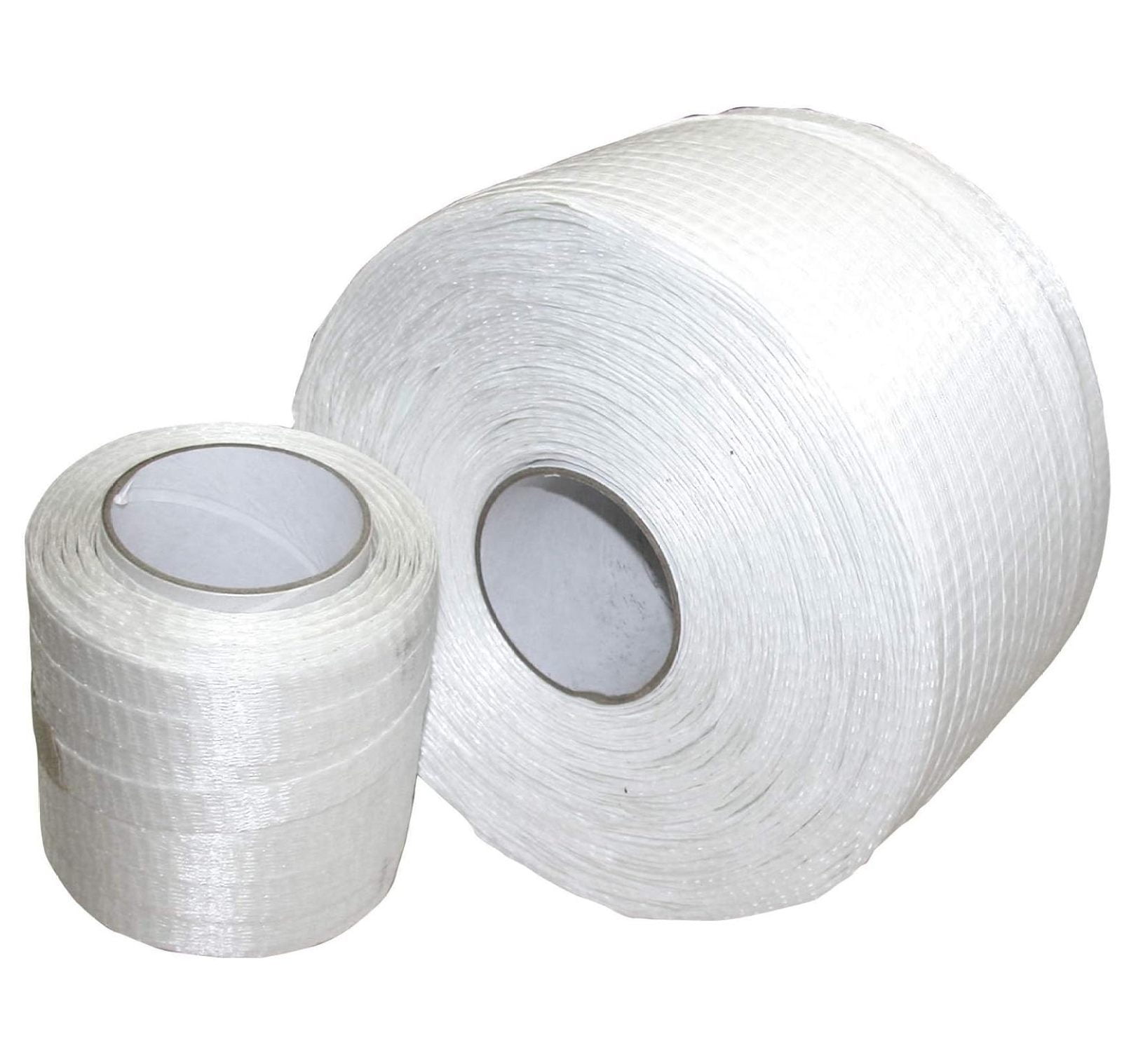 Woven Cord Strapping 3/4" x 300', White Polyester - 900lb Break ...