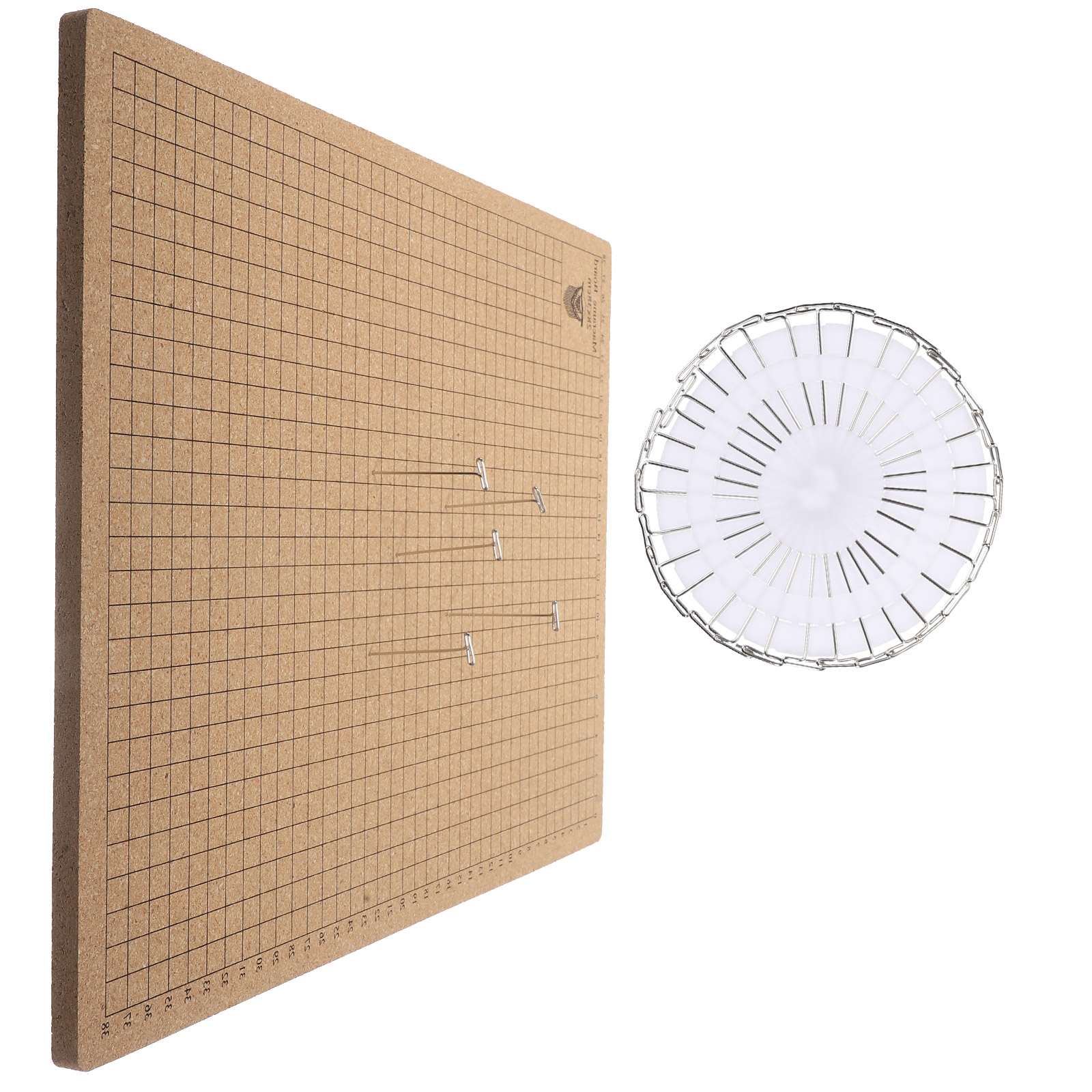 Worgeous 1Set Macrame Board with T Pins for Measuring Knitting Fixing ...