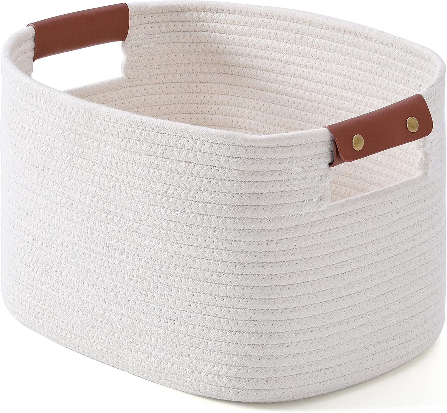 Woven Cotton Rope Storage Basket,Decorative Woven Basket,Woven Shelf ...