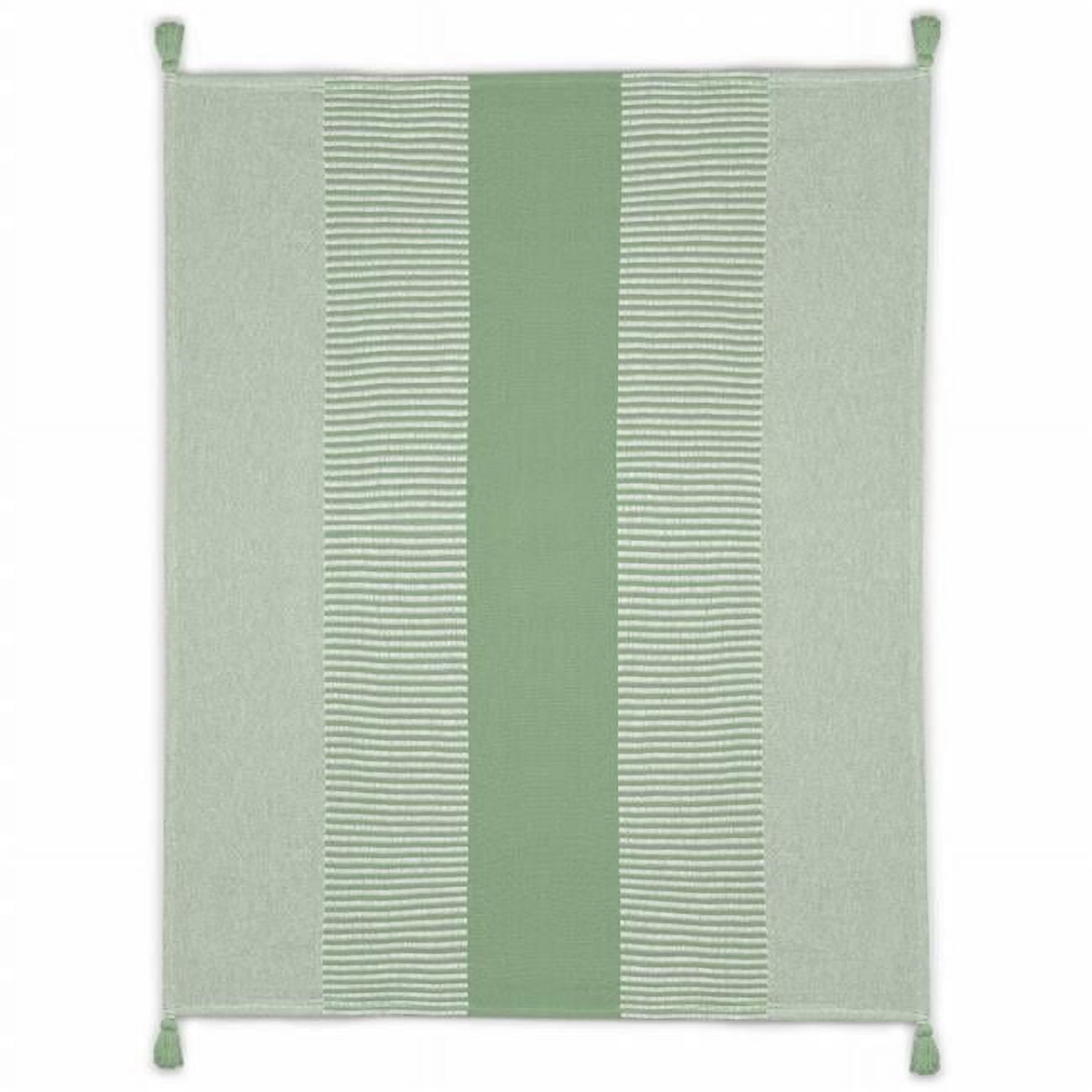 Woven Cotton Striped Throw Blanket, Green - Walmart.com