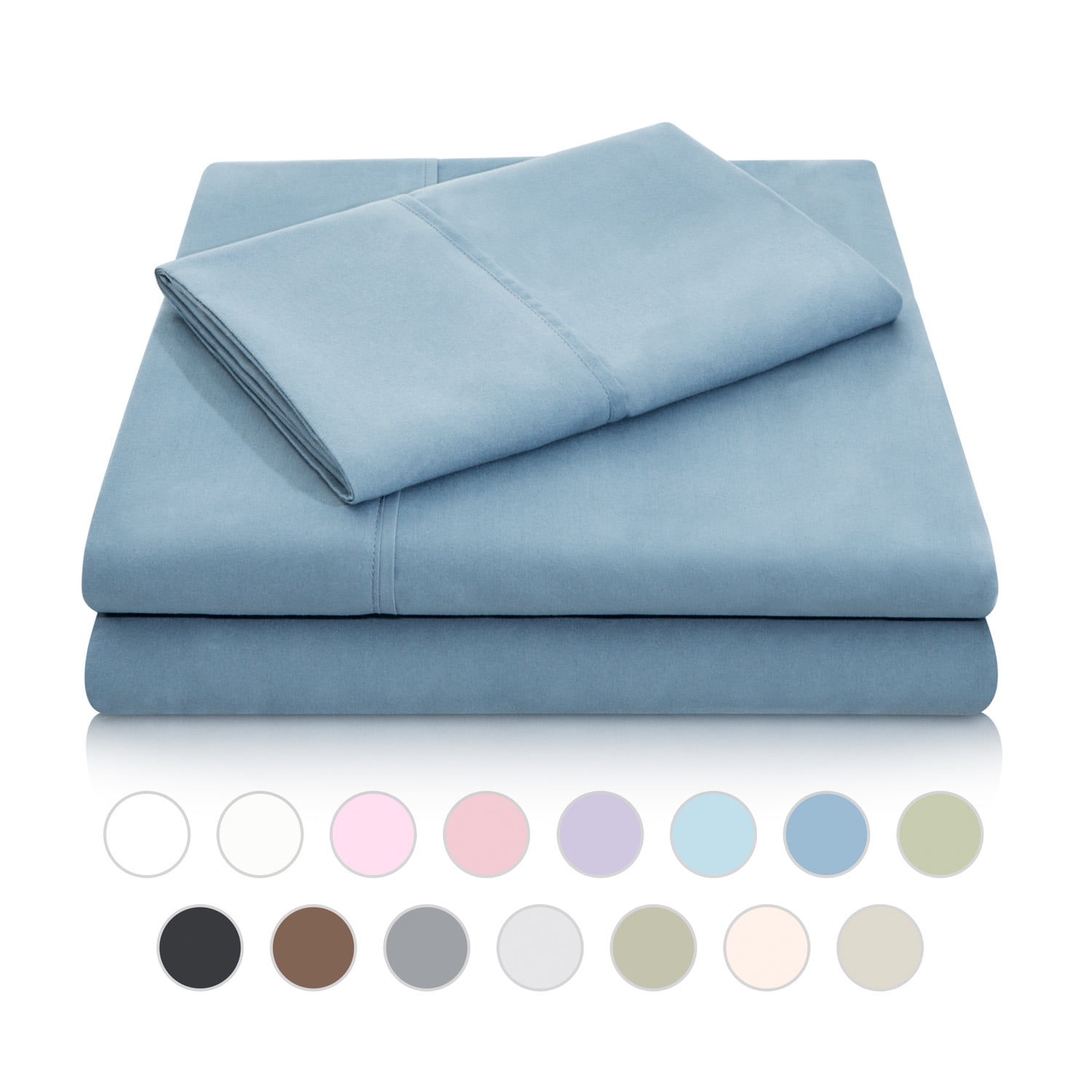 Woven Double Brushed Microfiber Sheet Set - Walmart.com