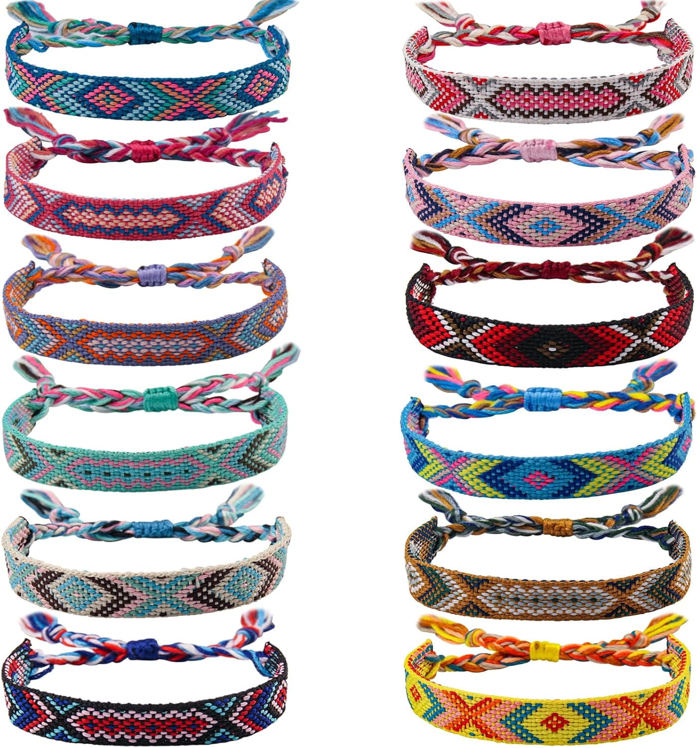 Woven Friendship Bracelets Adjustable Braided Bracelets Handmade ...
