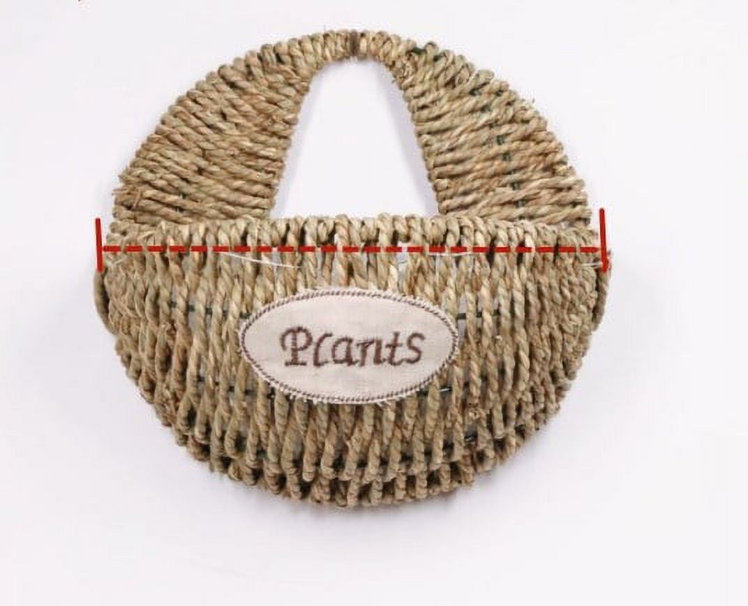Woven Hanging Floral Basket Hanging Woven Basket Small Hanging Basket ...