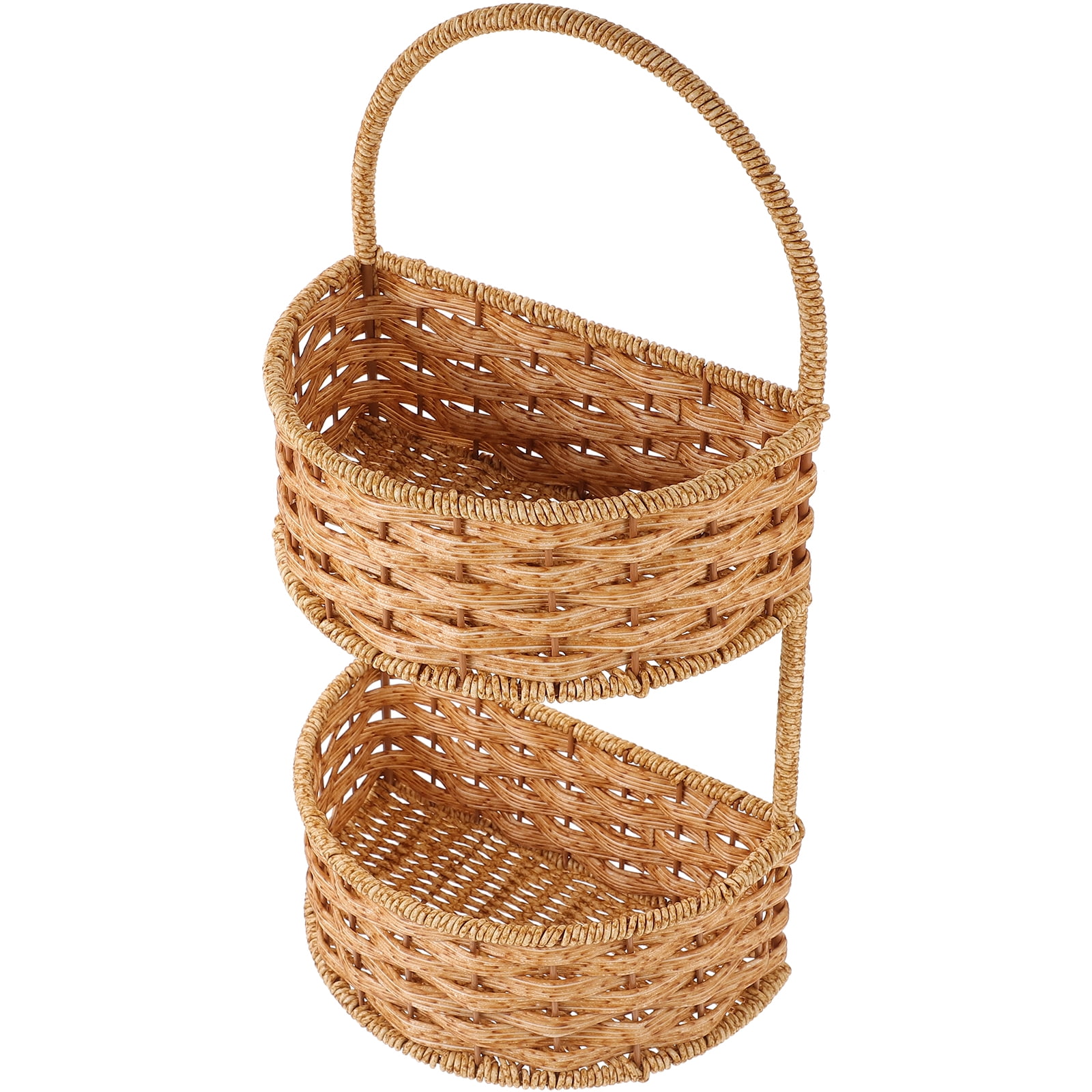 SASABAXI Hanging Woven Wall Basket Decor Light Brown 1Set - Walmart.com