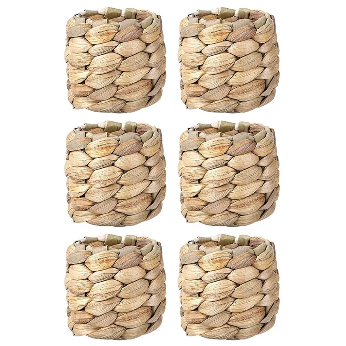 Woven Napkin Ring, Farmhouse Napkin Rings,Water Hyacinth Napkin Rings ...