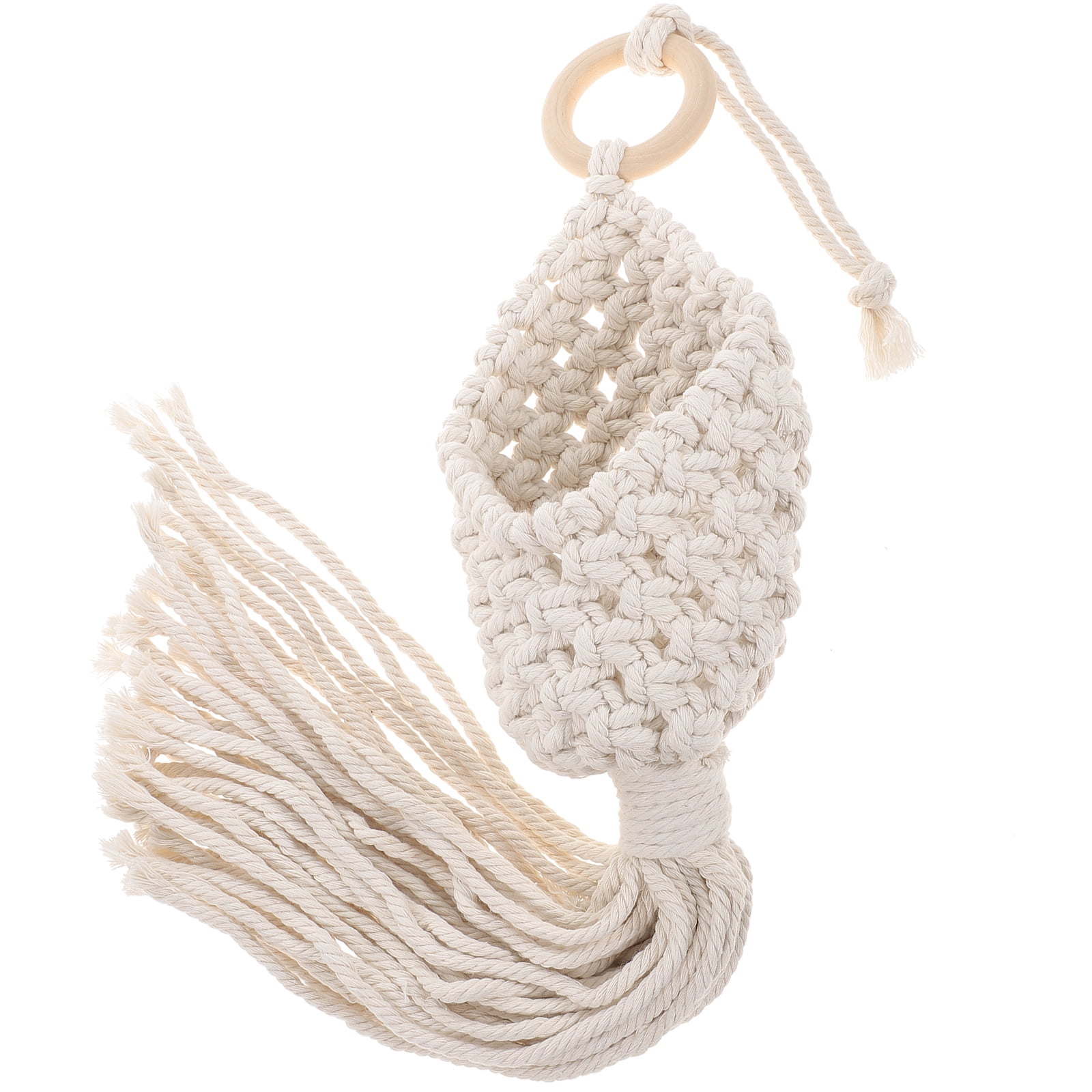 Woven Net Bag Kitchen Use Hanging Basket Macrame Storage Fruit Bohemia ...