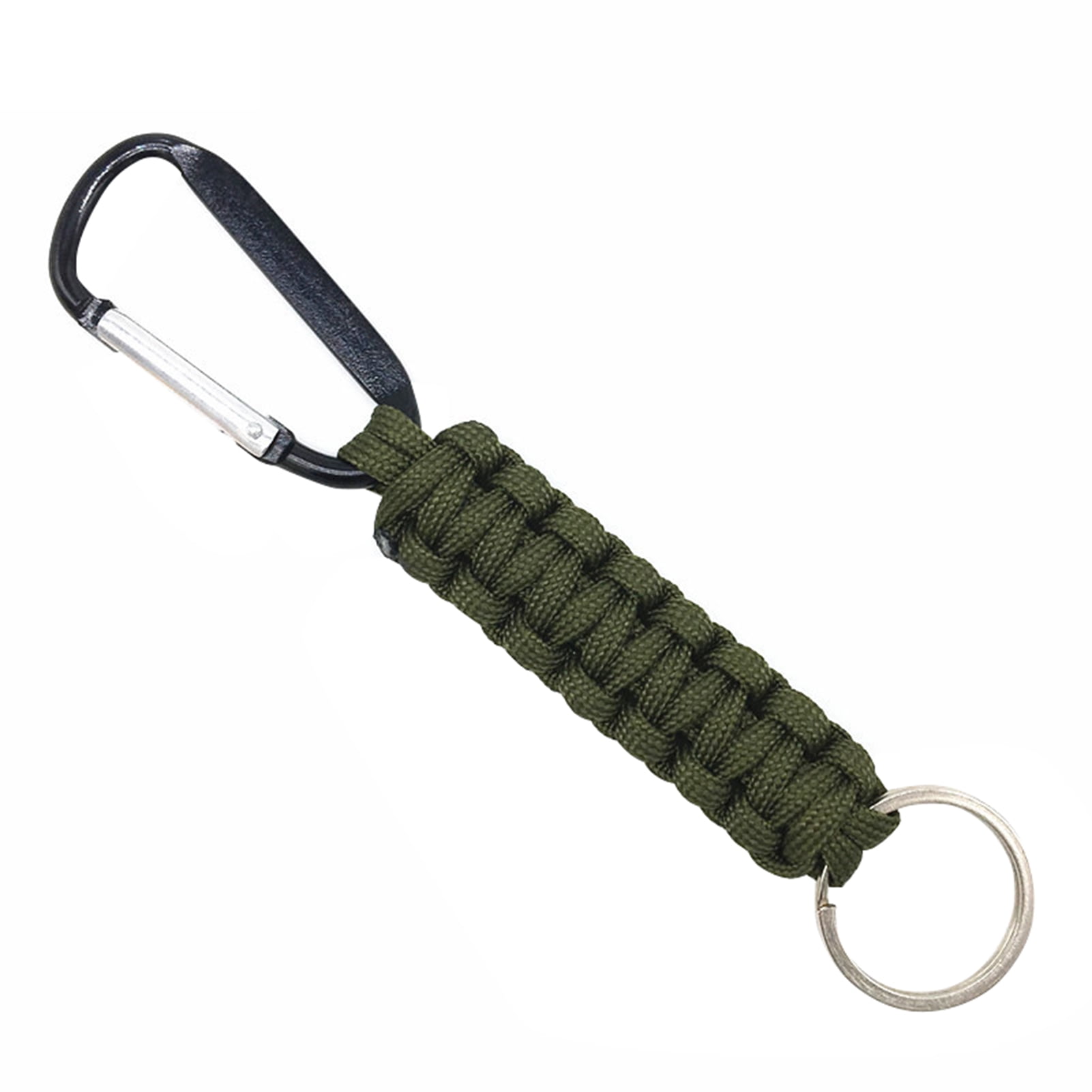 Woven Paracord Lanyard Keychain Outdoor Survival Tactical Military ...