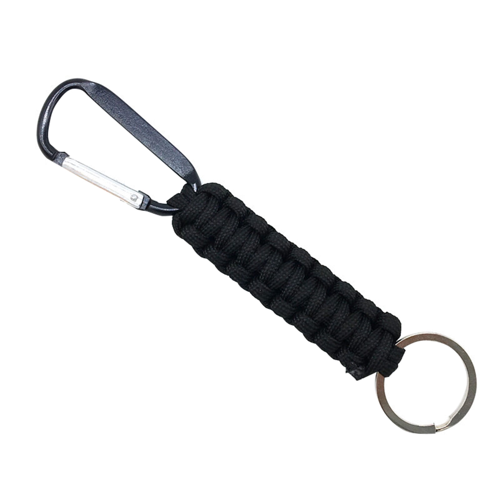 Woven Paracord Lanyard Keychain Outdoor Survival Tactical Military ...