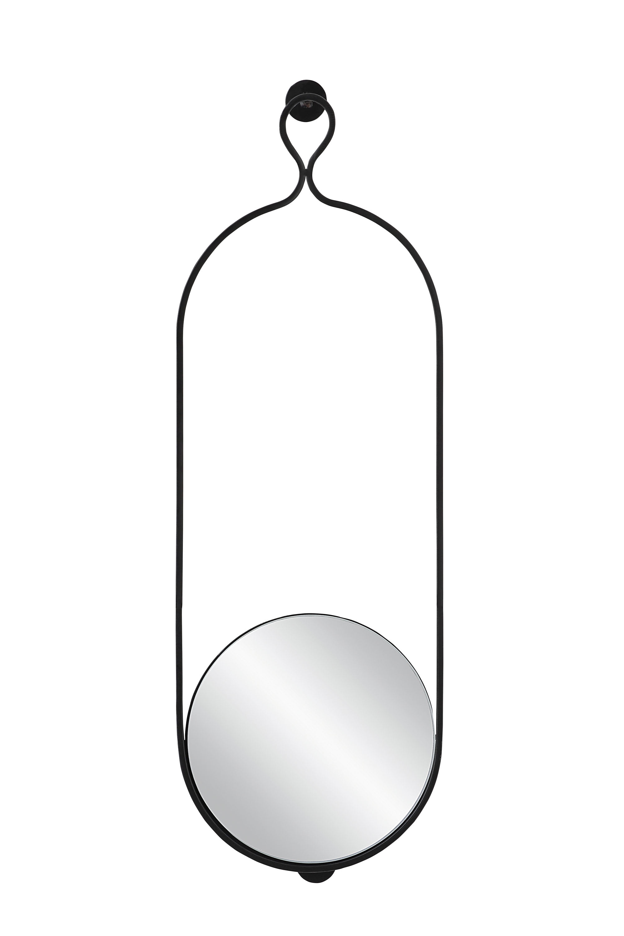 Woven Paths Black Metal Wall Mirror with Matte Finish - Walmart.com