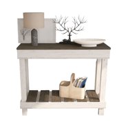 Costway 47" Console Table Hall Table Side Desk Accent Table Drawers ...