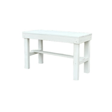 White Wood Storage Bench - Walmart.com