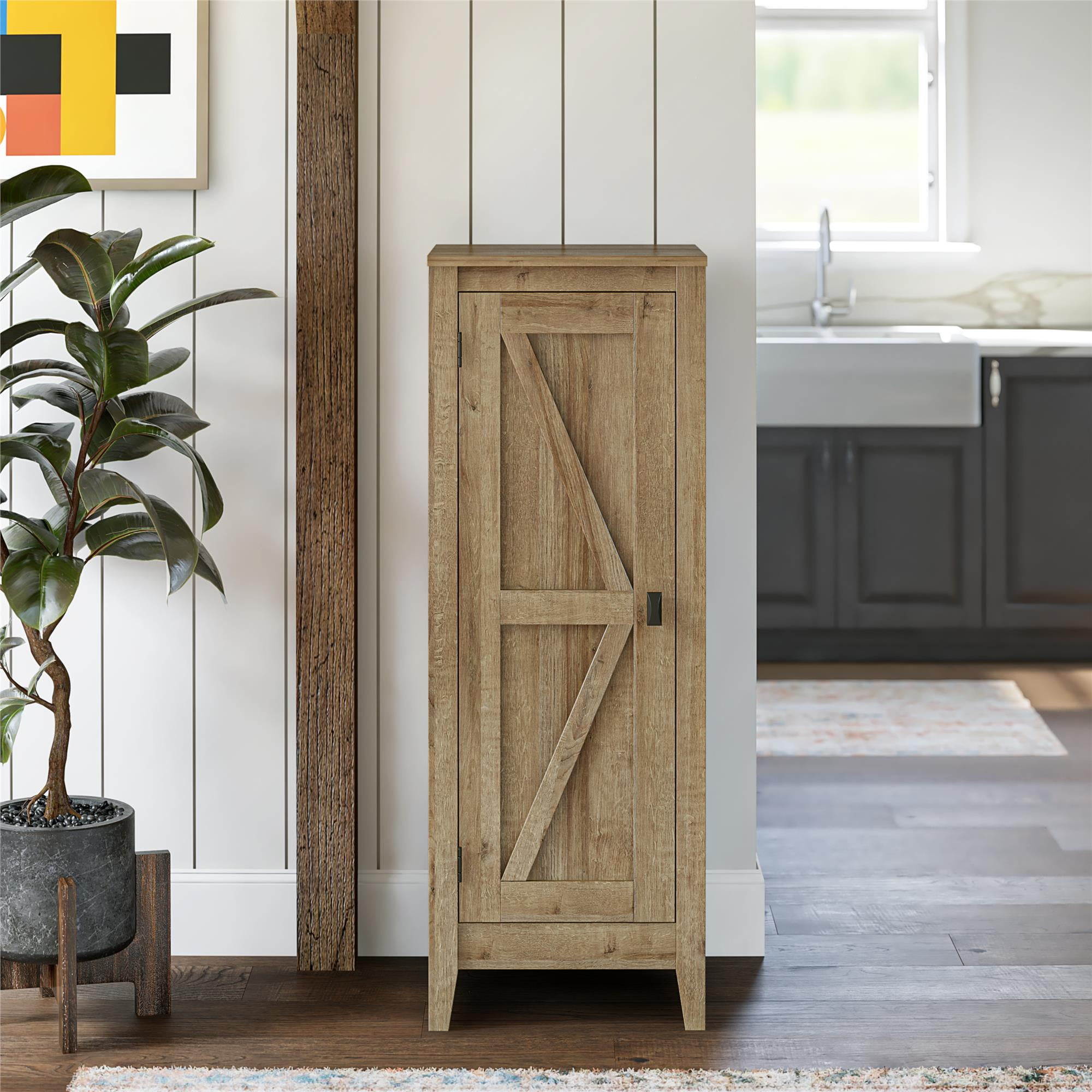 Scandi tall cabinet store