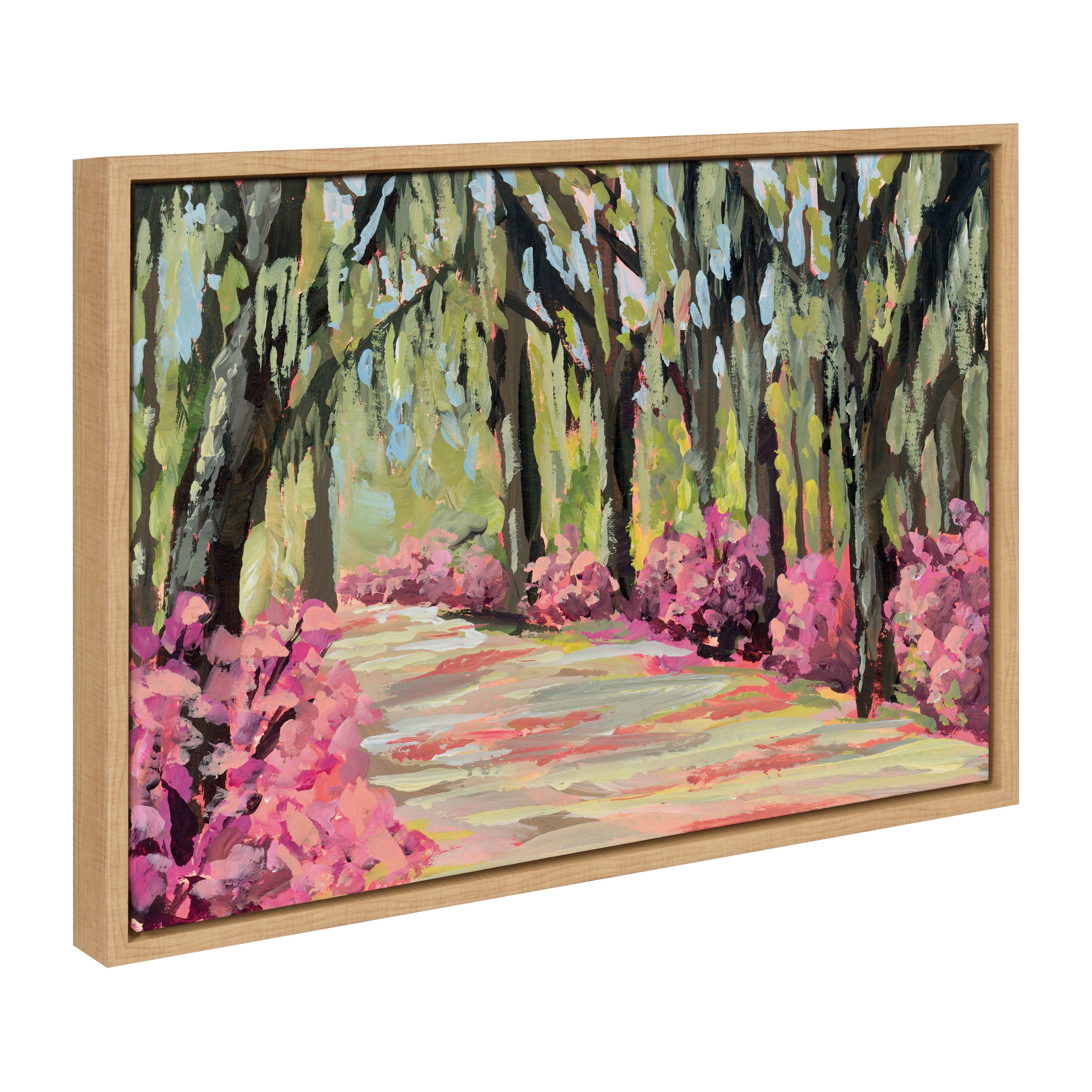 Free Shipping! Woven Paths Sylvie Savannah Framed Canvas Wall Art by ...