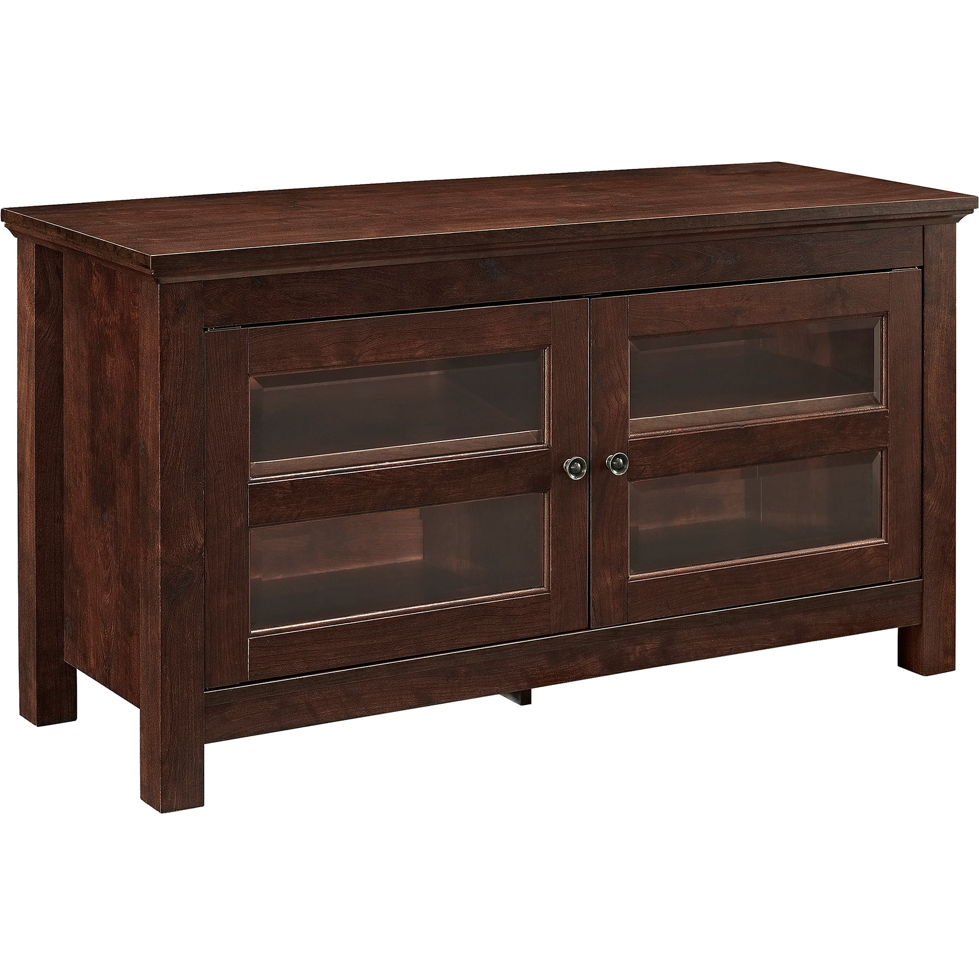 Woven Paths Transitional TV Stand for TVs up to 48", Traditional Brown ...