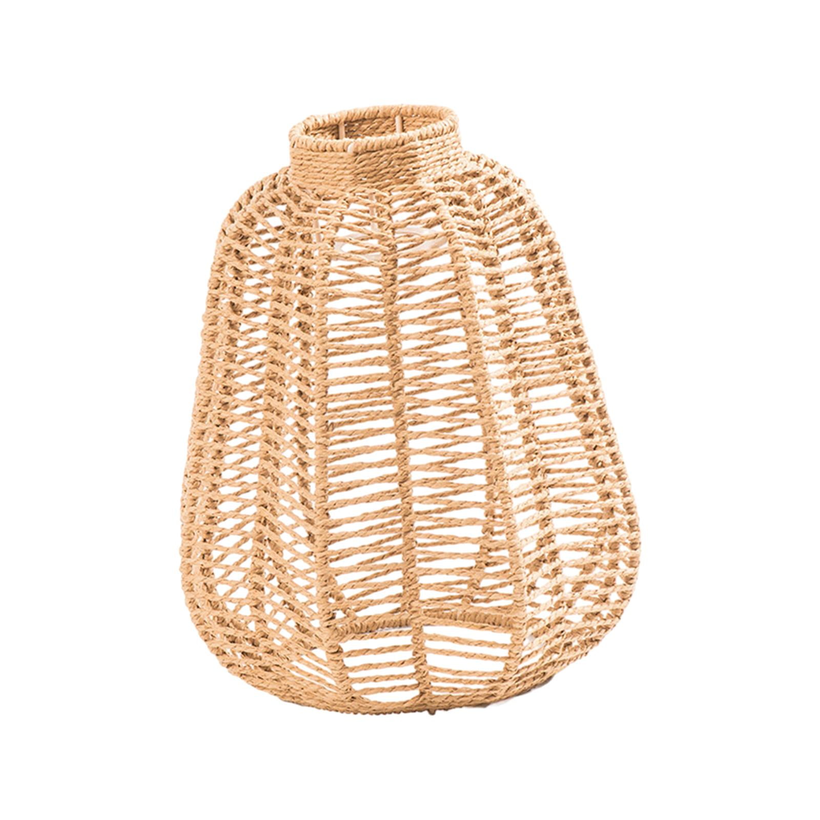 Woven Pendant Lamp Shade Lighting Fixtures Creative Boho Retro Woven ...