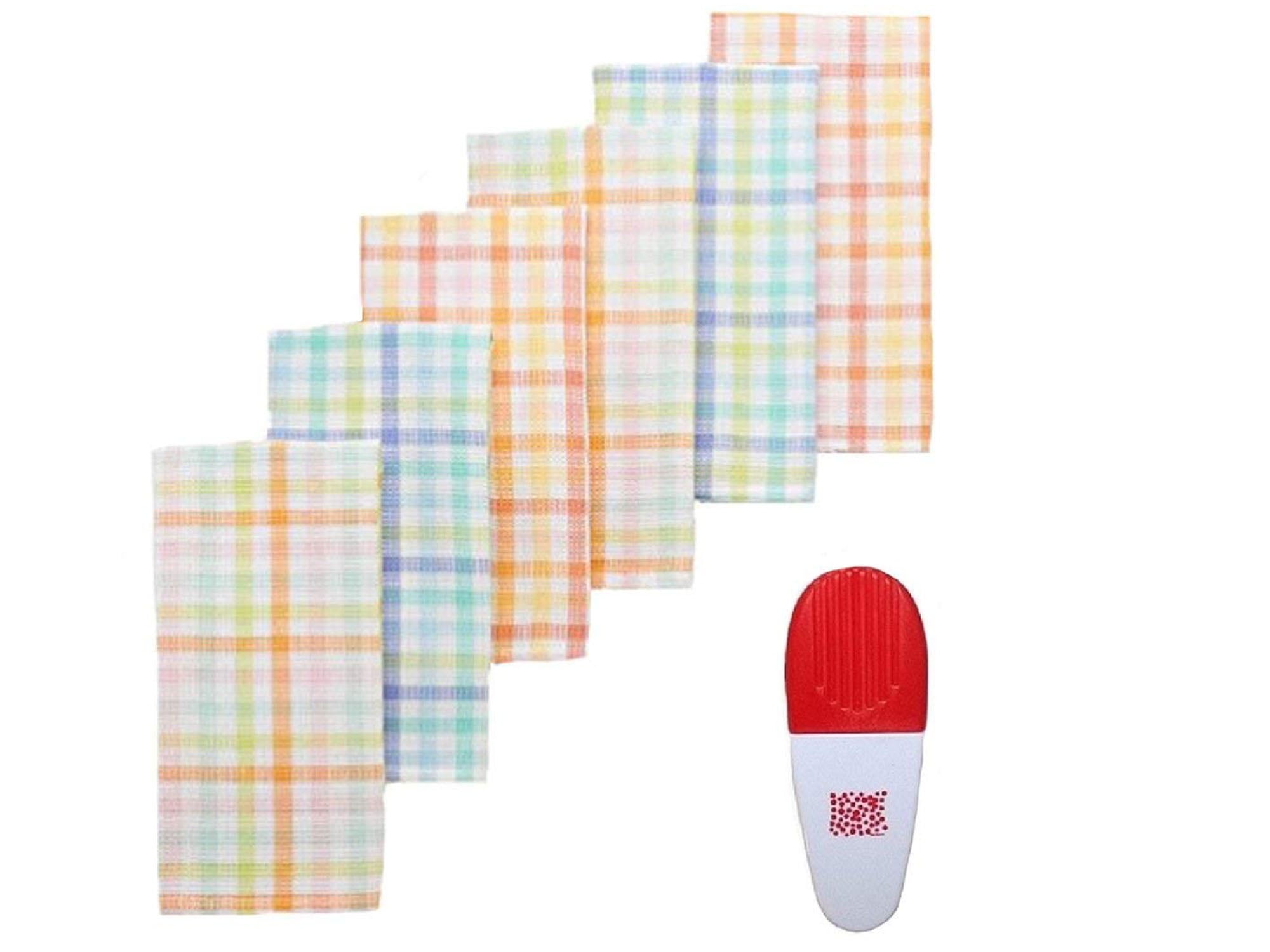 Woven Plaid 6-pk. Kitchen Towels & Chip Clip Gift Set - Walmart.com