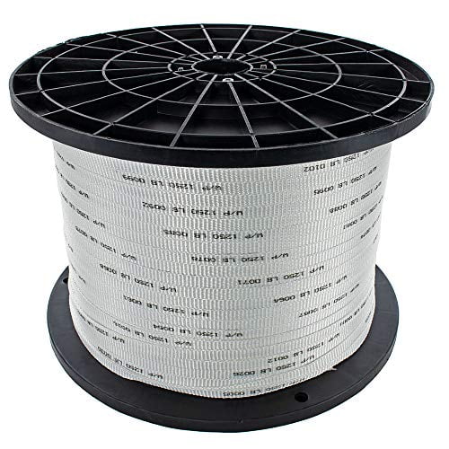 -Woven Polyester Cable Pulling Tape – Multiple Widths – Used for Wire and Cable Work (1/2 inch ...