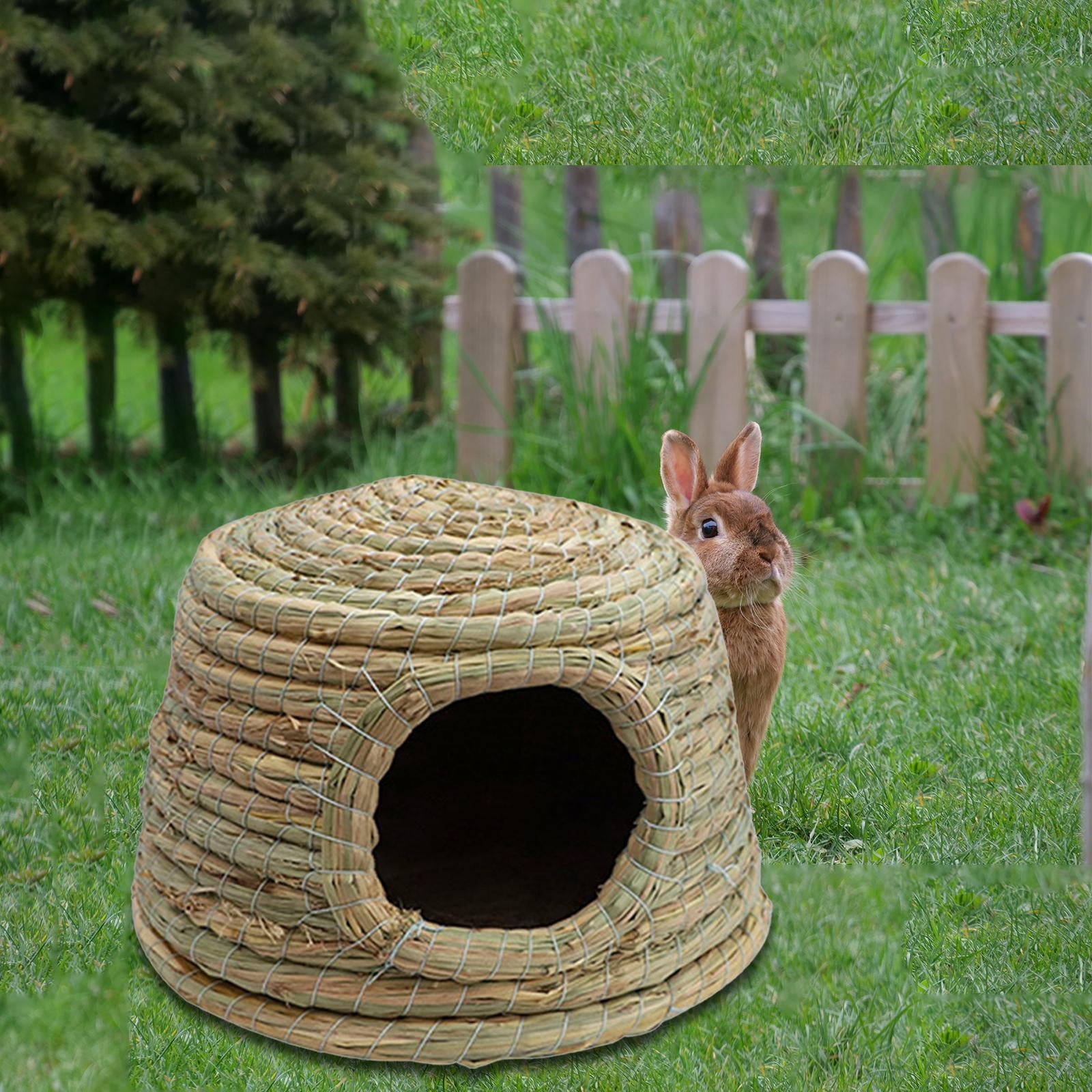 Woven Rabbit , Stable Lay Hay Bed Shelter Hut Hideaway ,Cottage Hideout ...