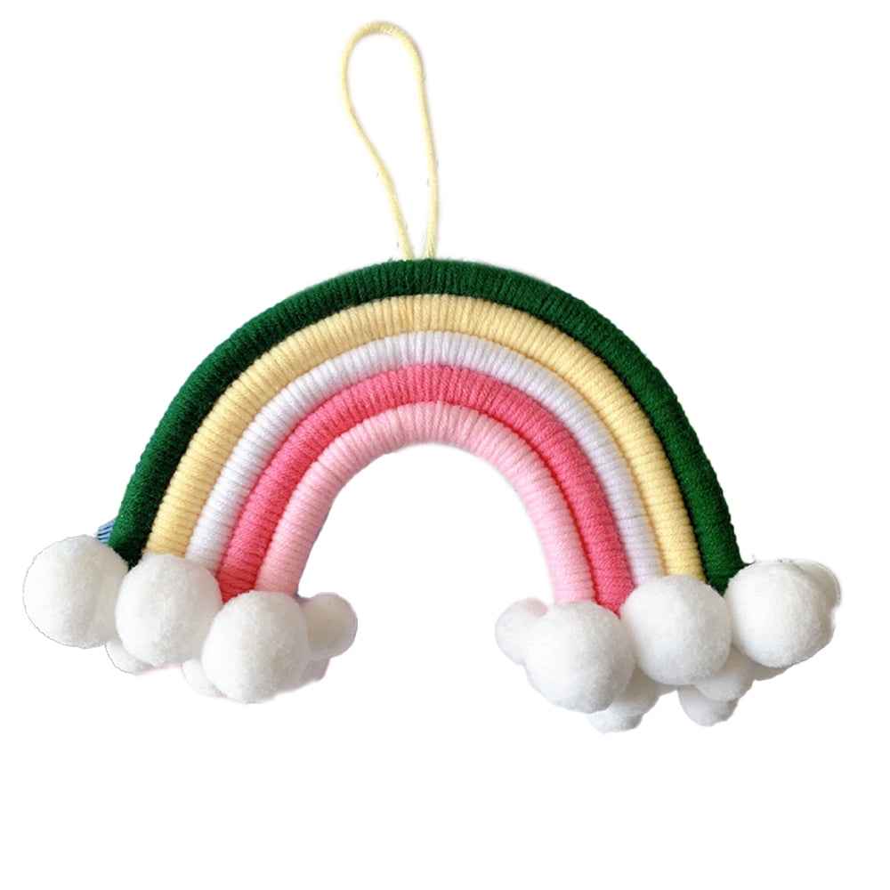 Woven Rainbow Wall Hanging for Home Décor, Nursery Kids Room, Classroom ...