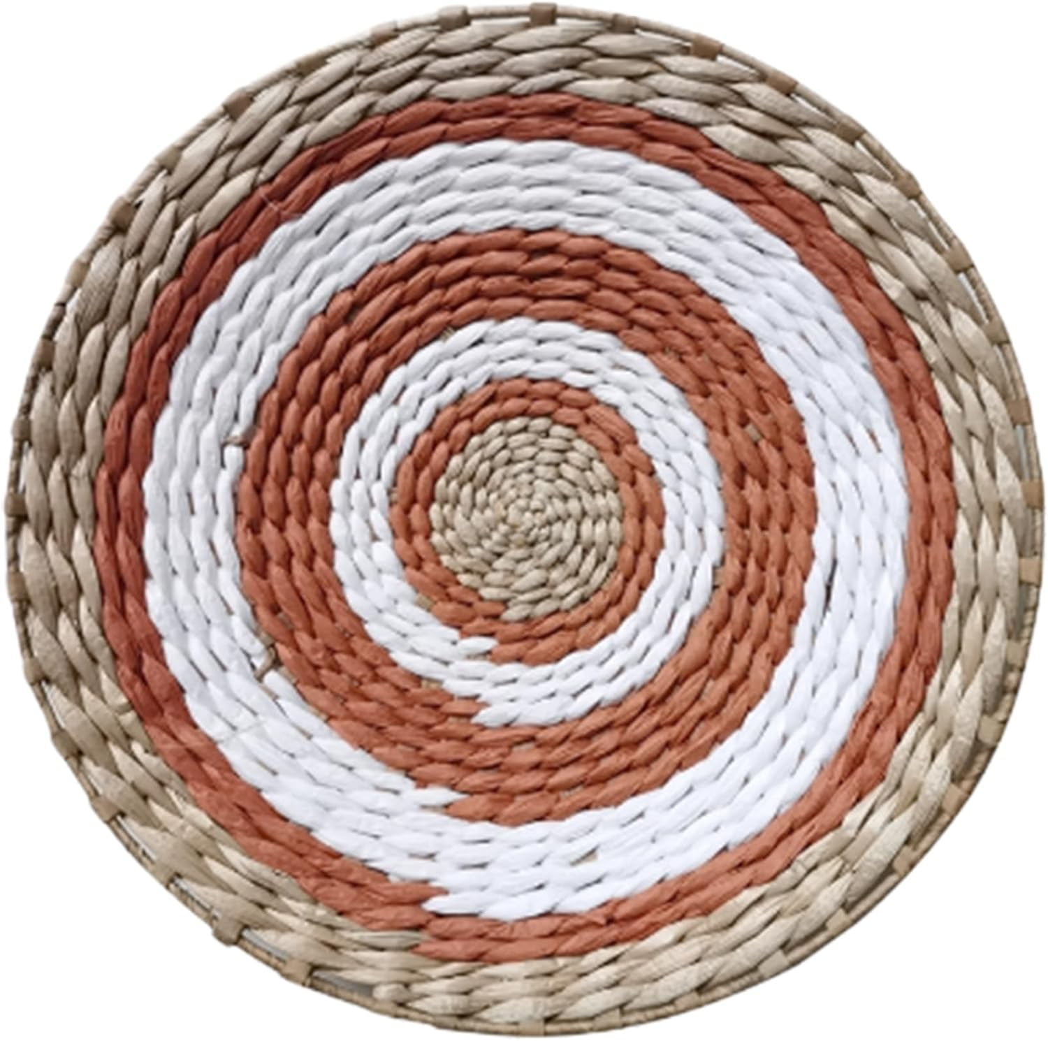Woven Rattan Wicker Basket Wall Decor, Boho Hanging Wall Basket ...
