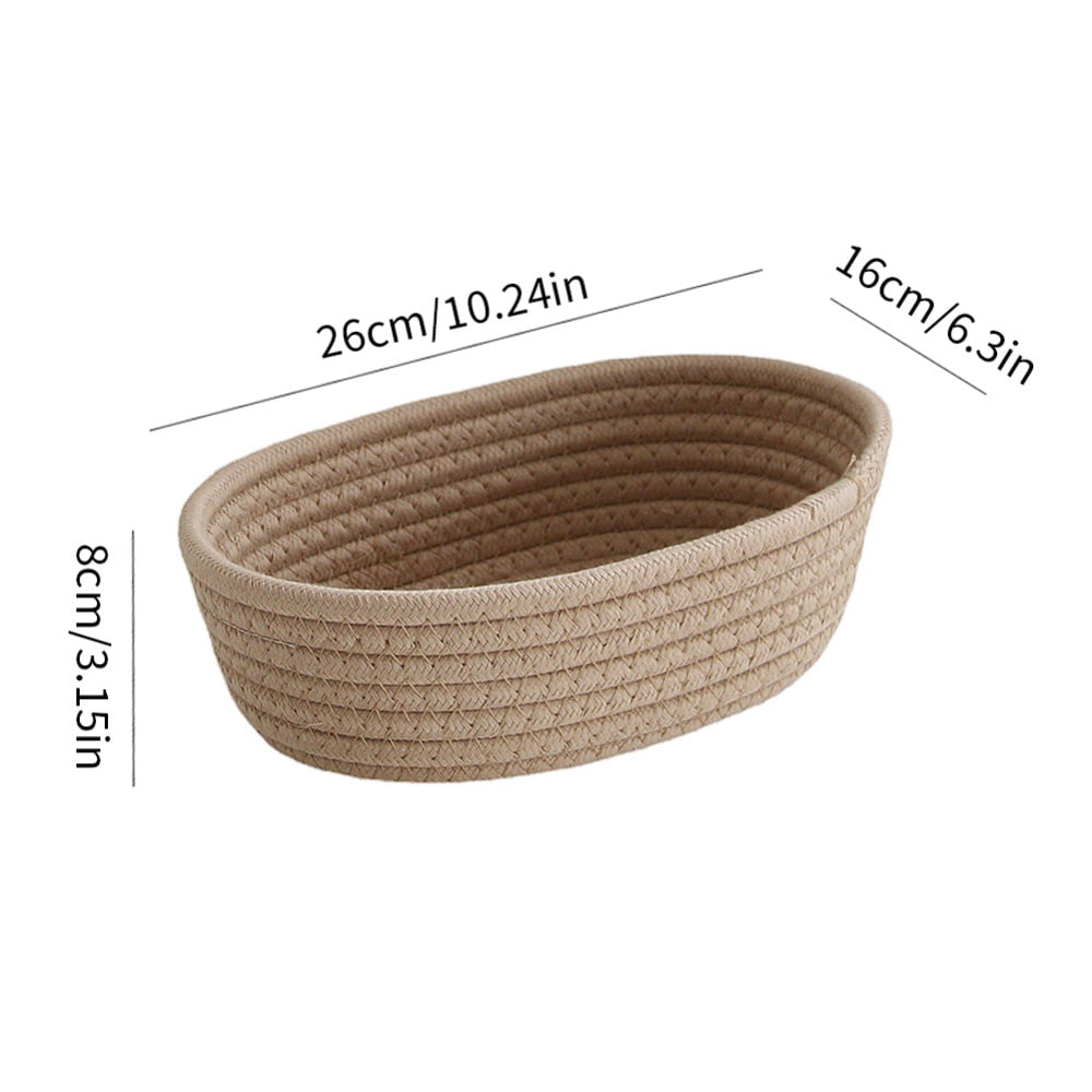 Woven Rope Storage Basket,Baskets to Store Organize Household Items ...
