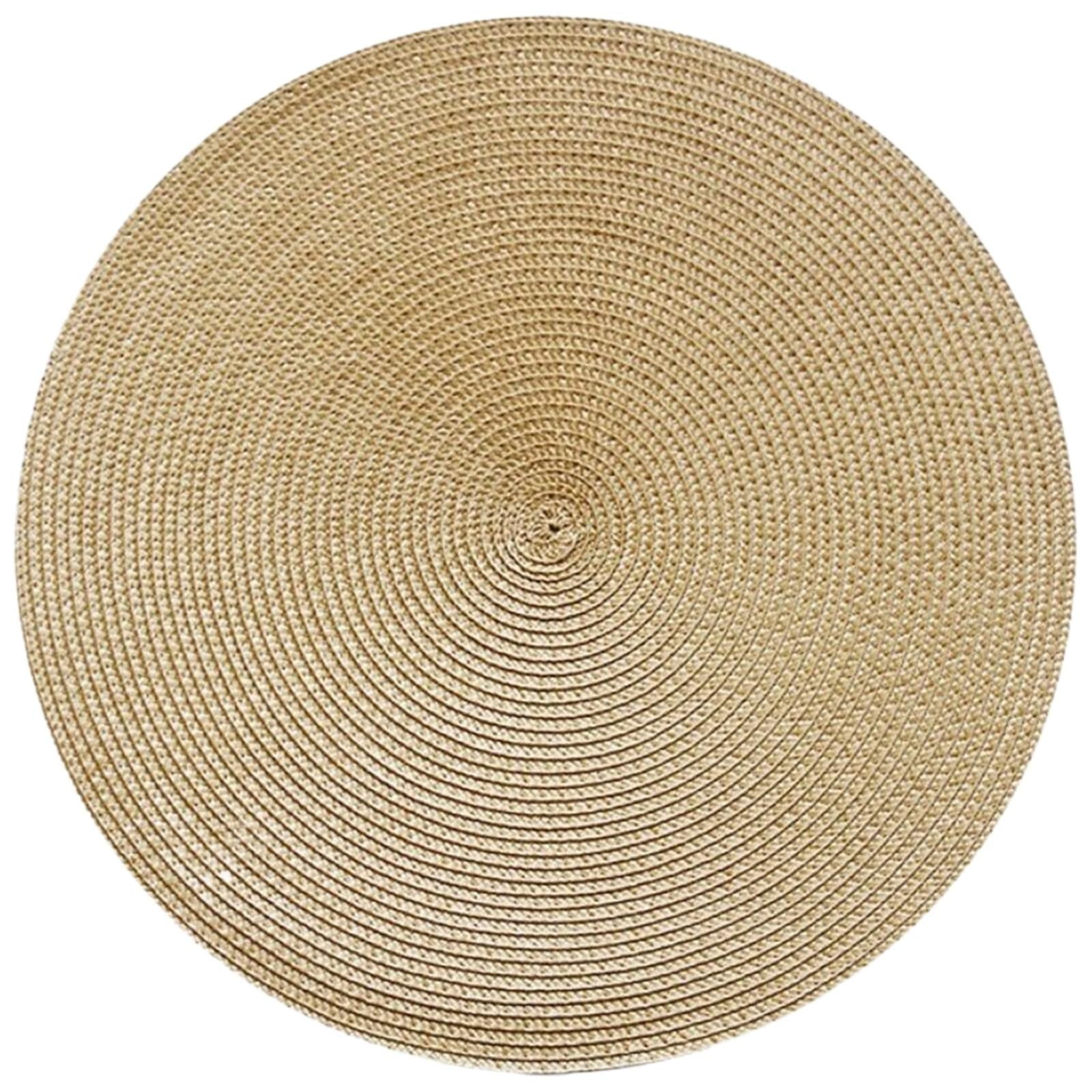 Woven Spiral Table Placemats 15 Inches Round Set Of 4 Non Slip Dining ...