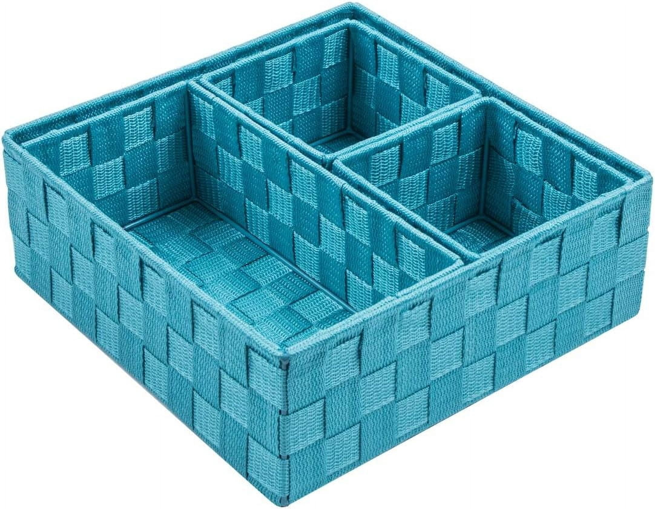 Woven Storage Baskets for Organization, Small Basket Cube Storage Box ...