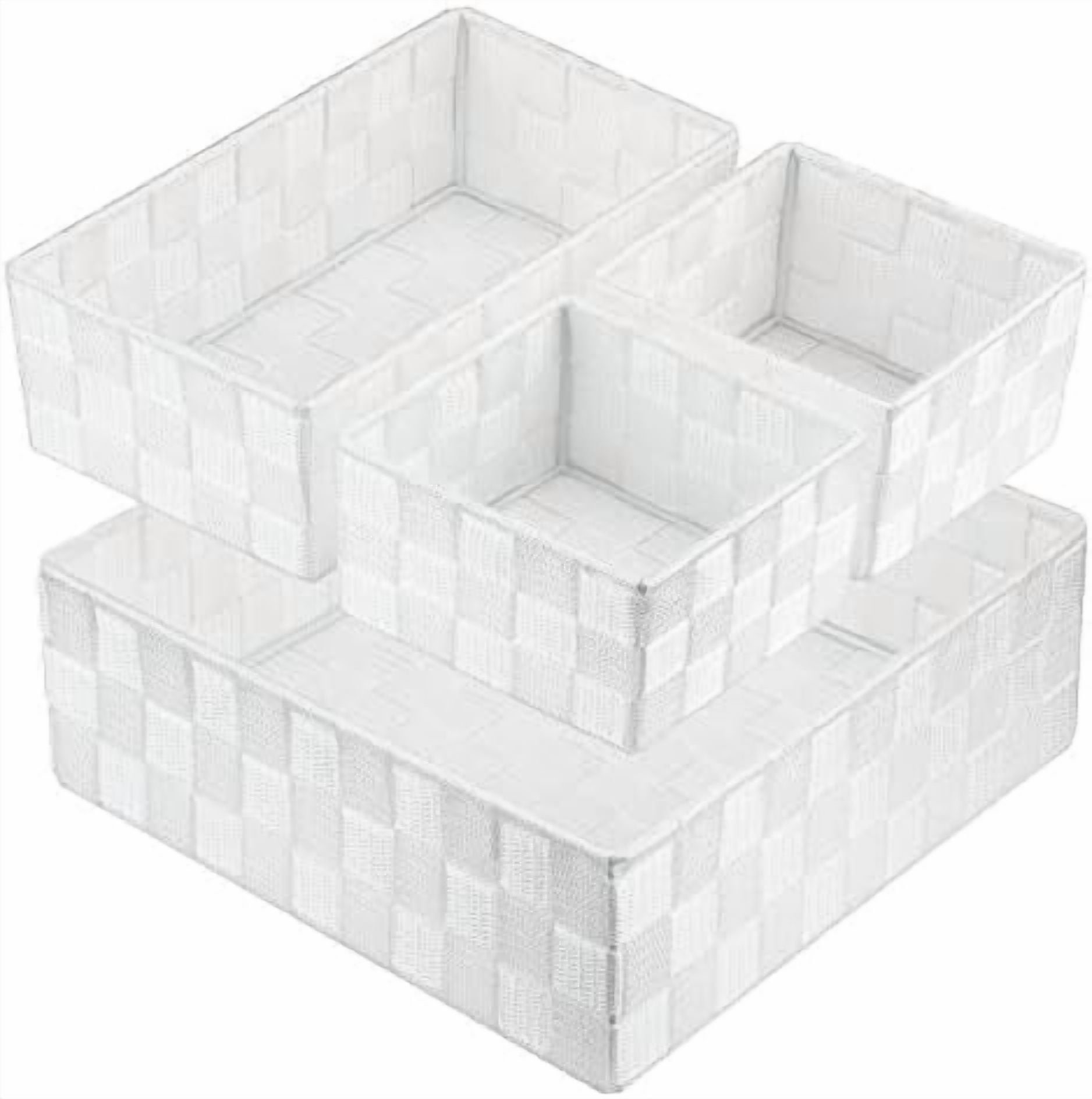 Woven Storage Box Cube Basket Bin Container Tote Organizer Divider for ...