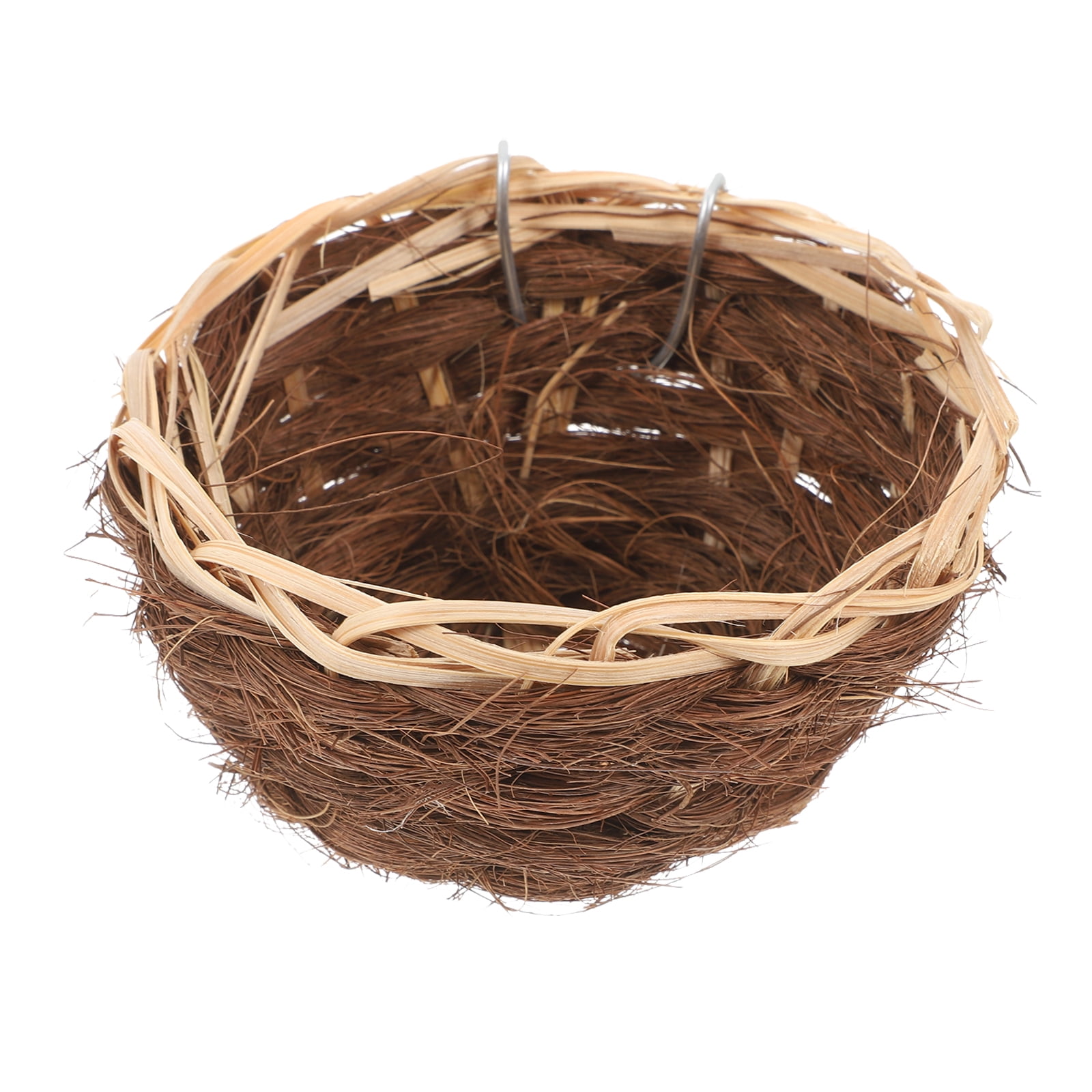 Woven Straw Bird Nest for Parrot Cage Warm Bird Bed for Parakeet ...