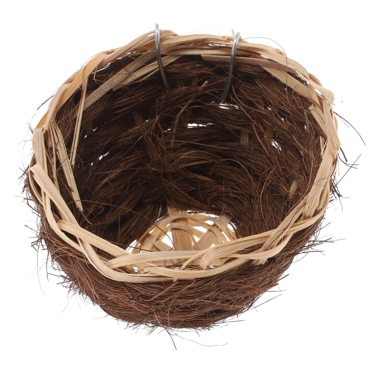 Woven Straw Bird Nest for Parrot Cage Warm Bird Bed for Parakeet ...