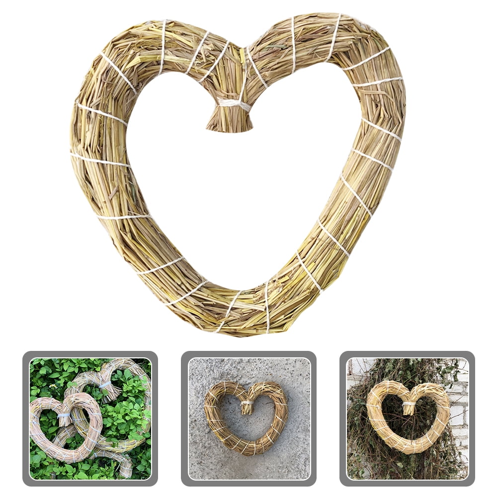 Woven Straw Ring DIY Craft Wreath 2pcs Straw Ring Party Favor Craft ...