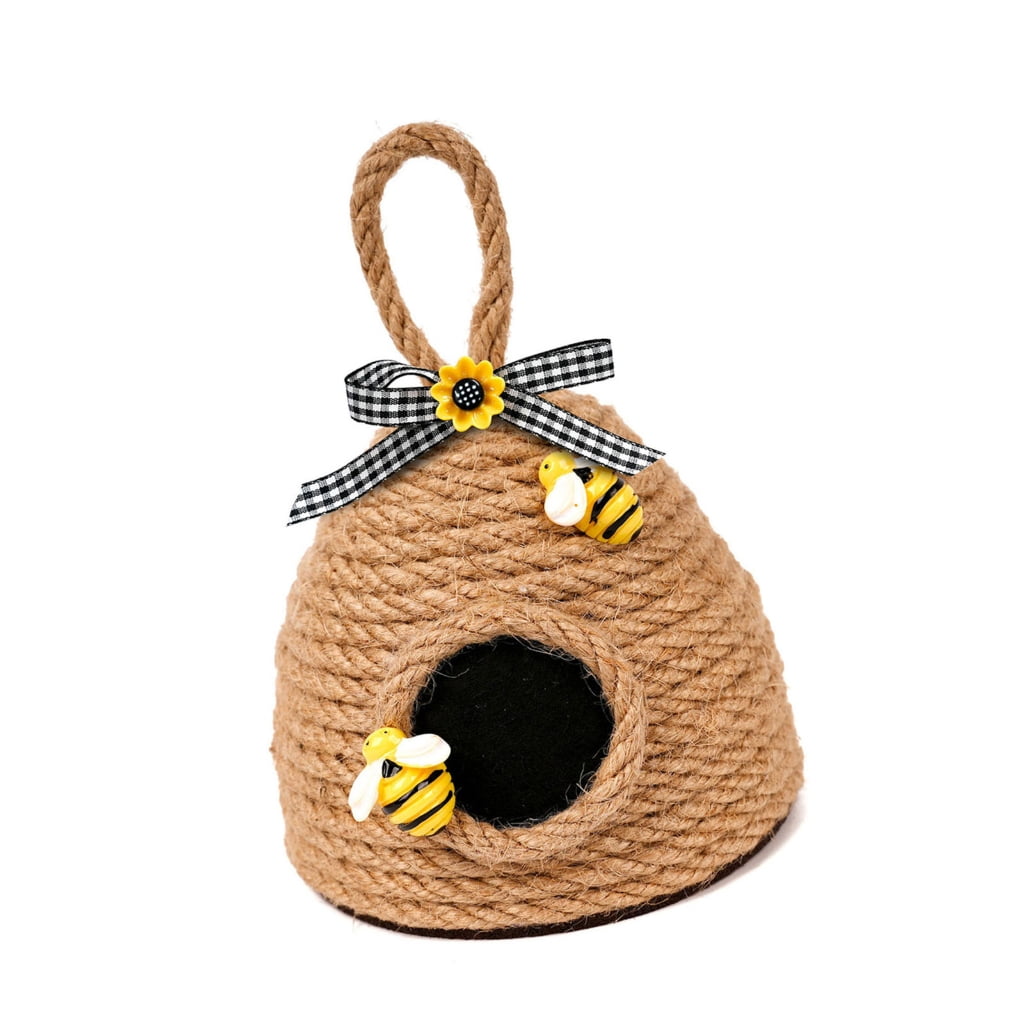 Woven String Bees Hives Hanging Ornament for Farmhouses Party Tiered ...