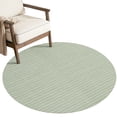 Woven Texture Washable Round Area Rug 8 ft, Light Green Straw Weave ...