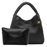 Woven Tote Bag for Women Large Woven Purse Woven Leather Handbags ...